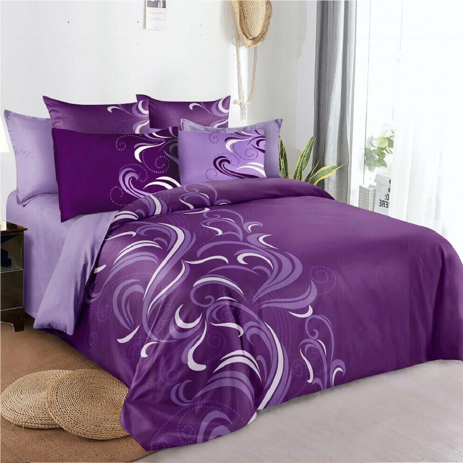 Dreamfields Double Plum Floral Soft Quilt/Doona Cover Set - Bunnings ...