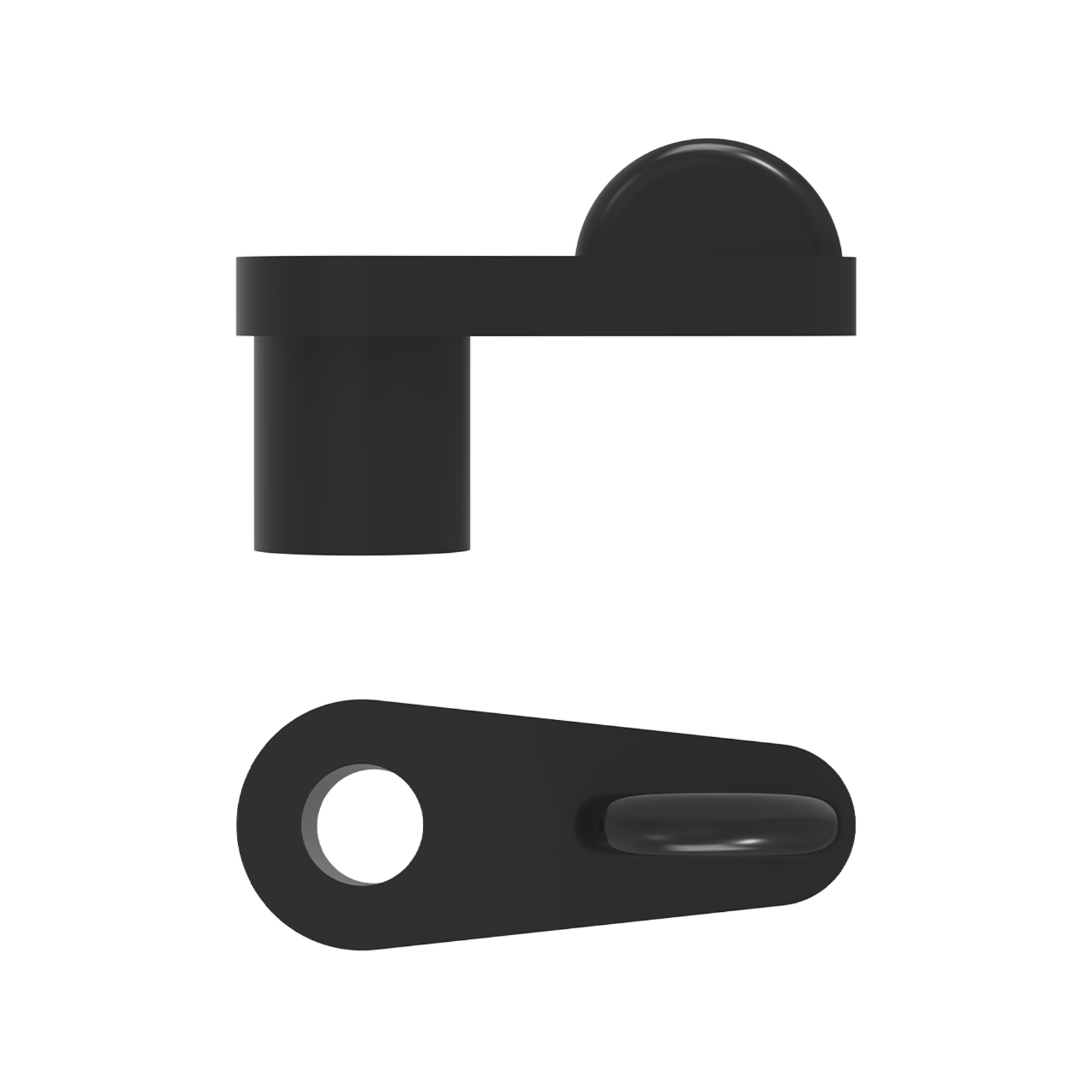 Rolltrak 9mm Black Flyscreen Clip Offset - 8 Pack - Bunnings Australia