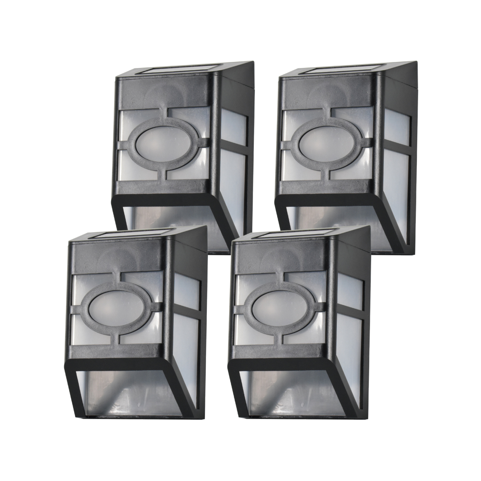 Click 13.3cm 10 Lumens Evans Solar LED Wall Light - 4 Pack - Bunnings ...
