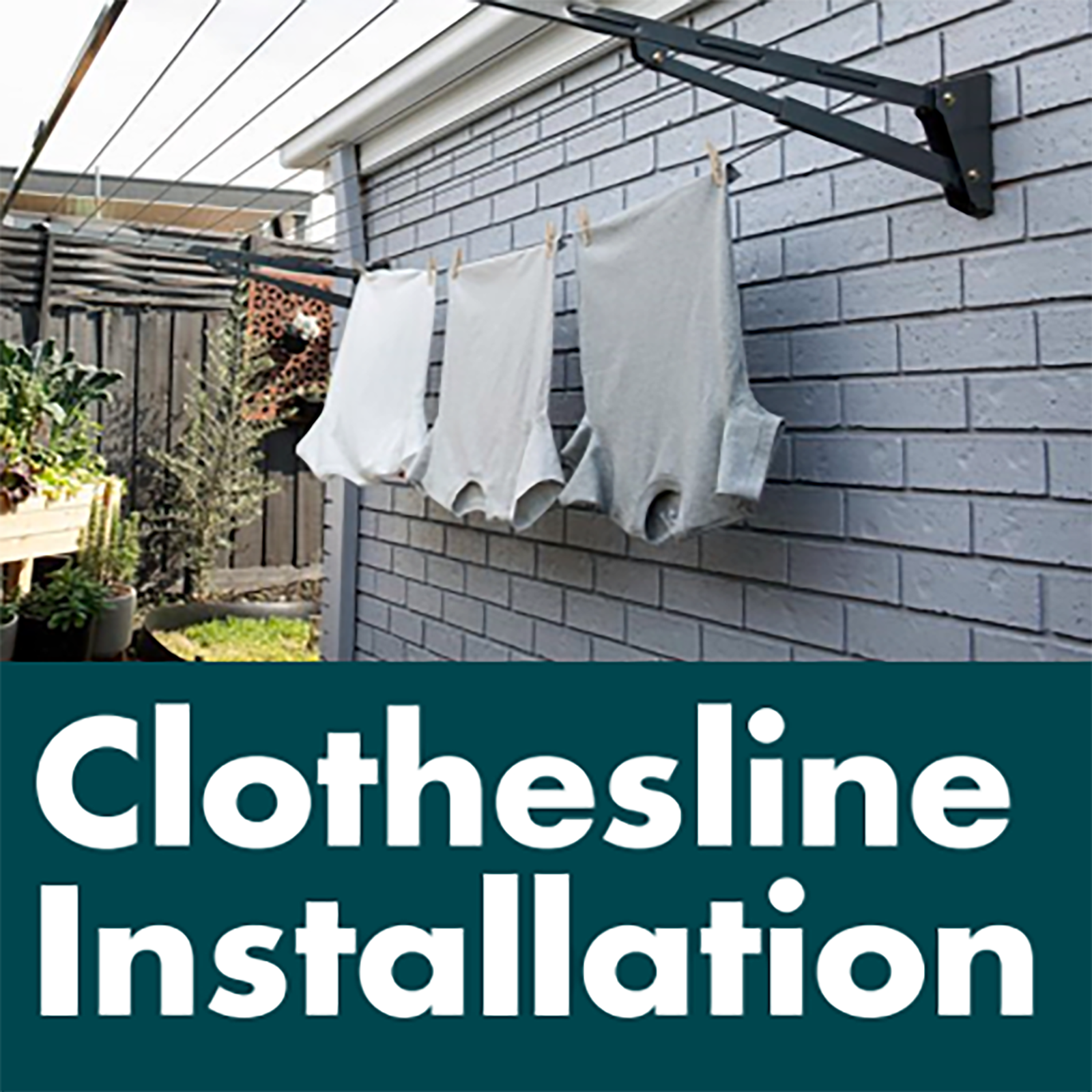 Clothesline Wall Mount Installation - Bunnings Australia