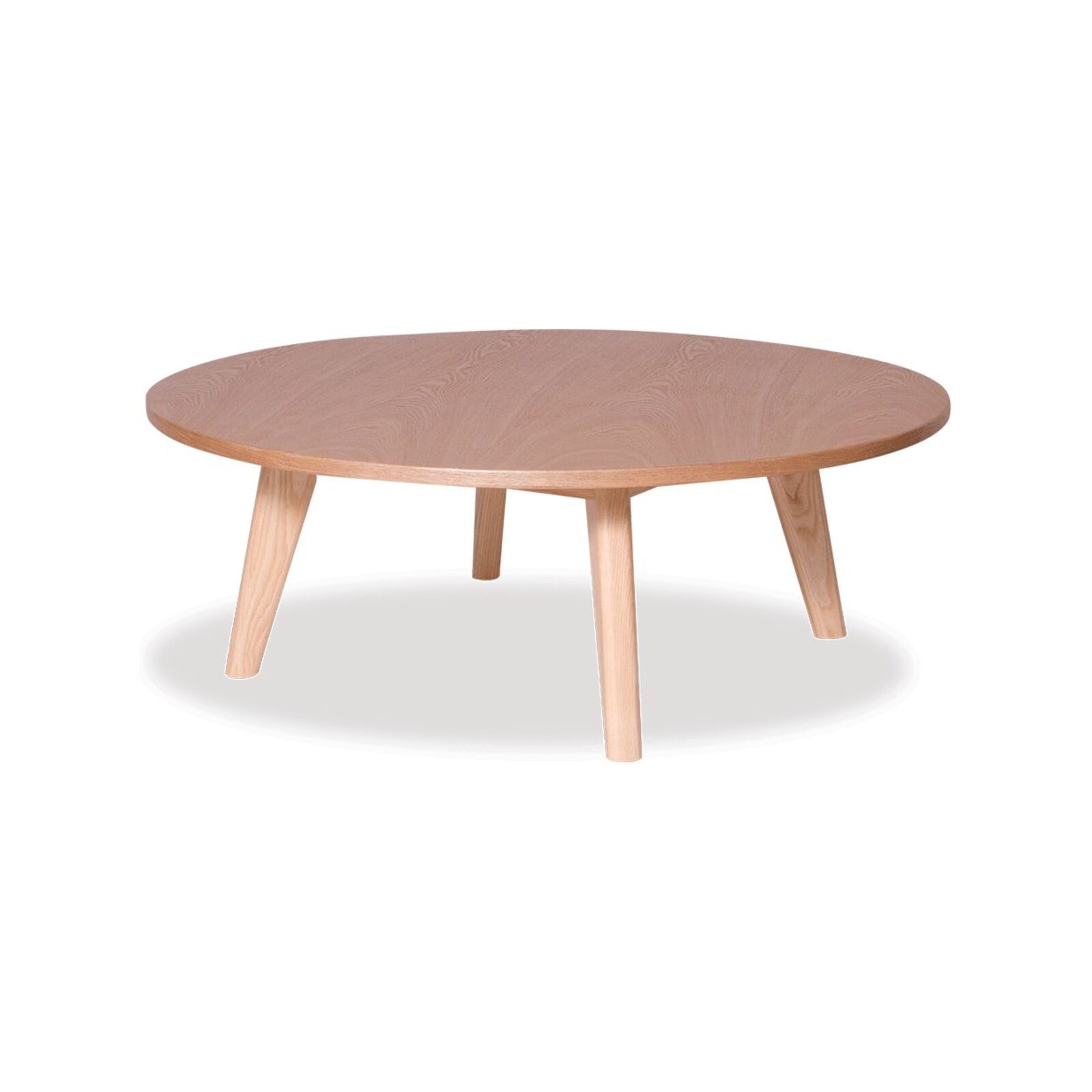 Java Round Coffee Table - Solid Natural American Ash - Bunnings Australia