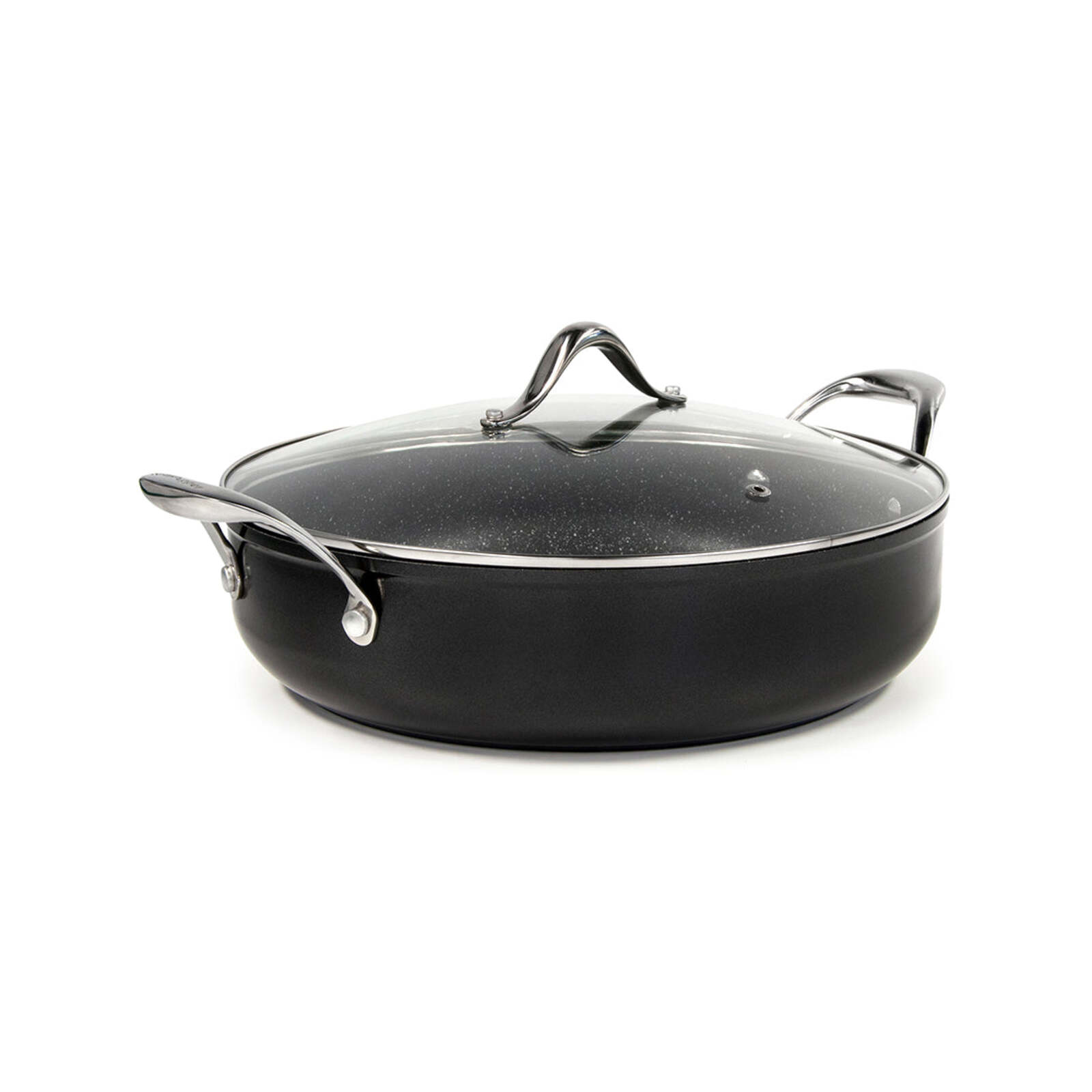 Tan-ium Chef Pan with Glass Lid 30cm - Bunnings Australia