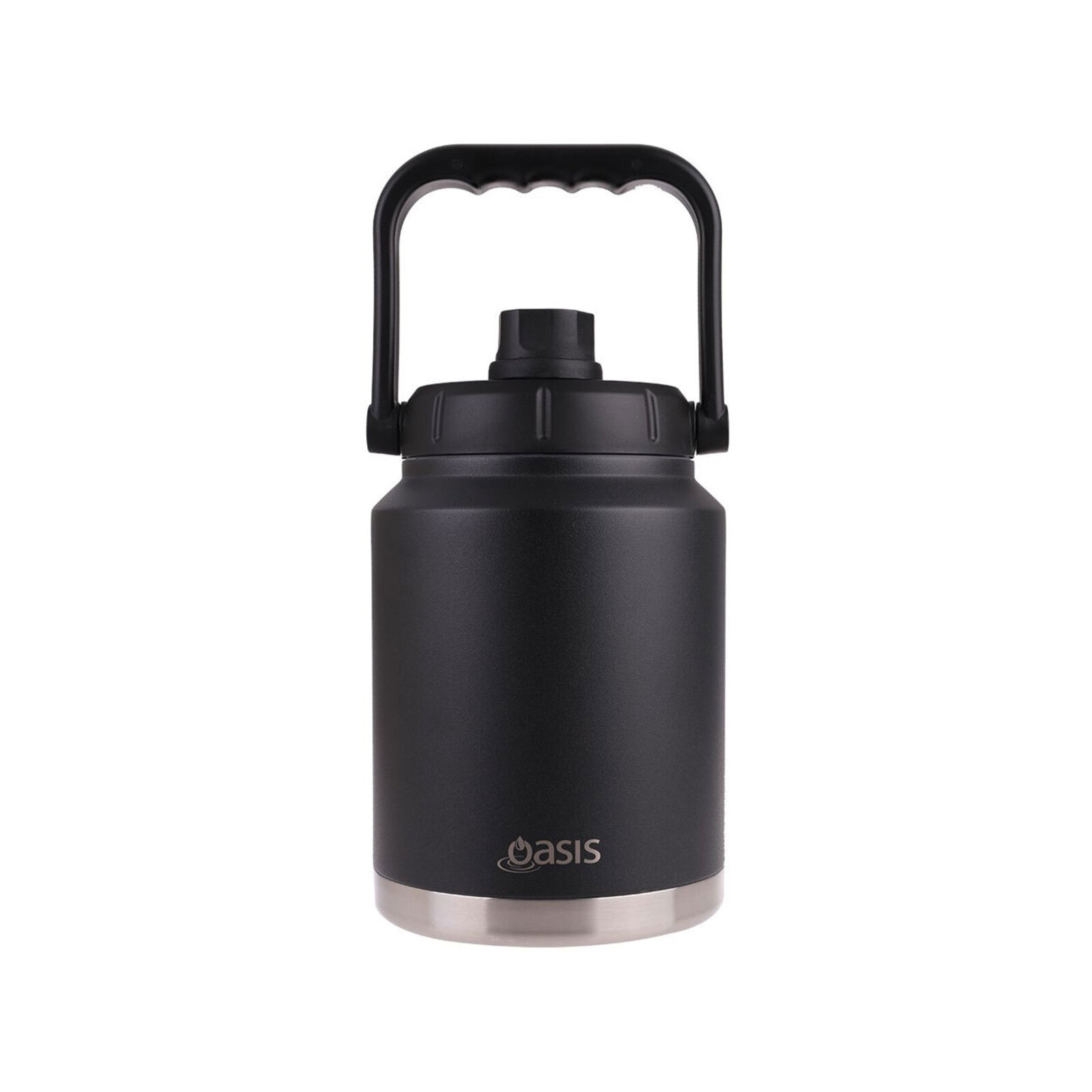 Oasis 2.1L Insulated Mini Jug Stainless Steel w/ Carry Handle - Black ...