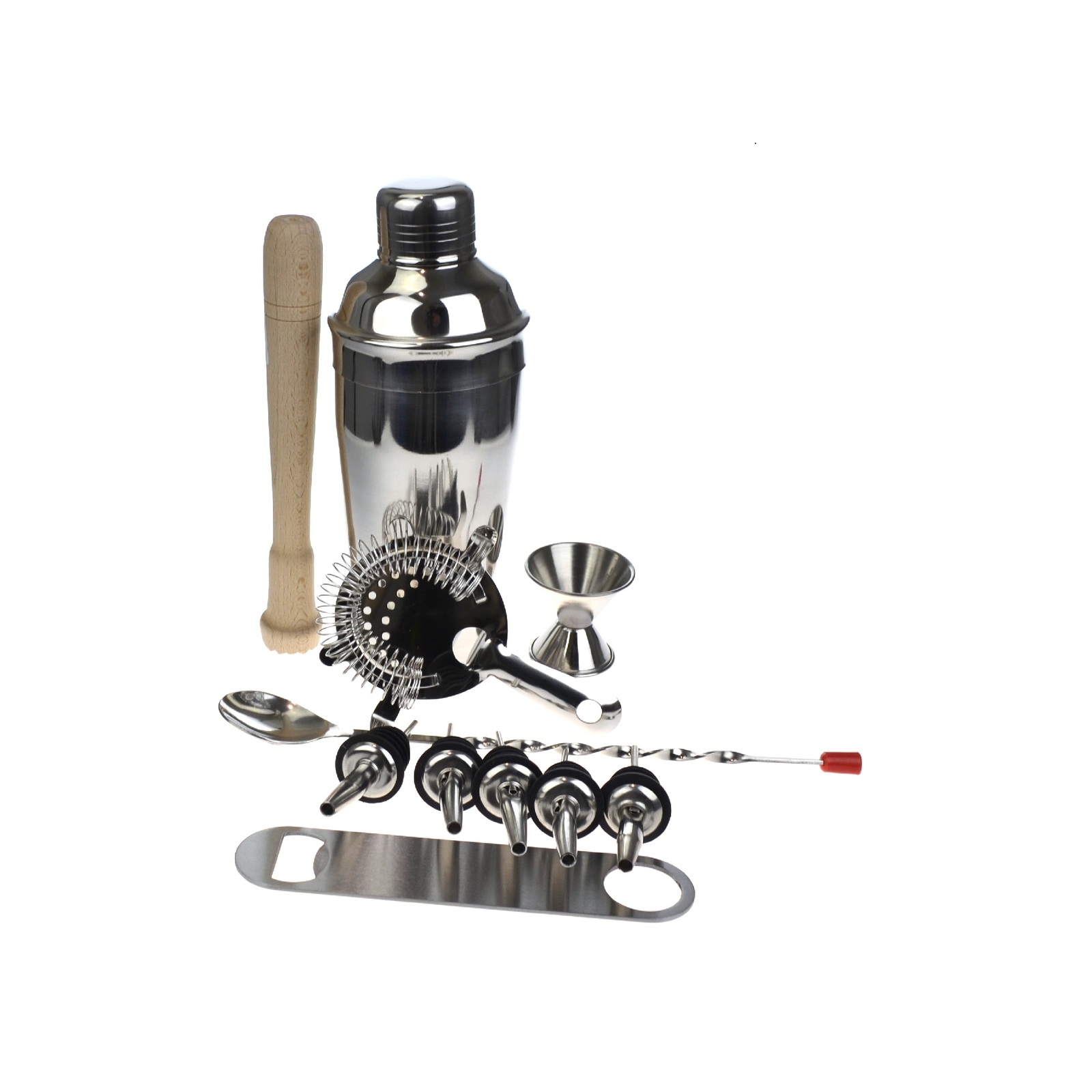 Deluxe 10 Piece Cocktail Shaker Set - With Free Bar Blade - Bunnings ...
