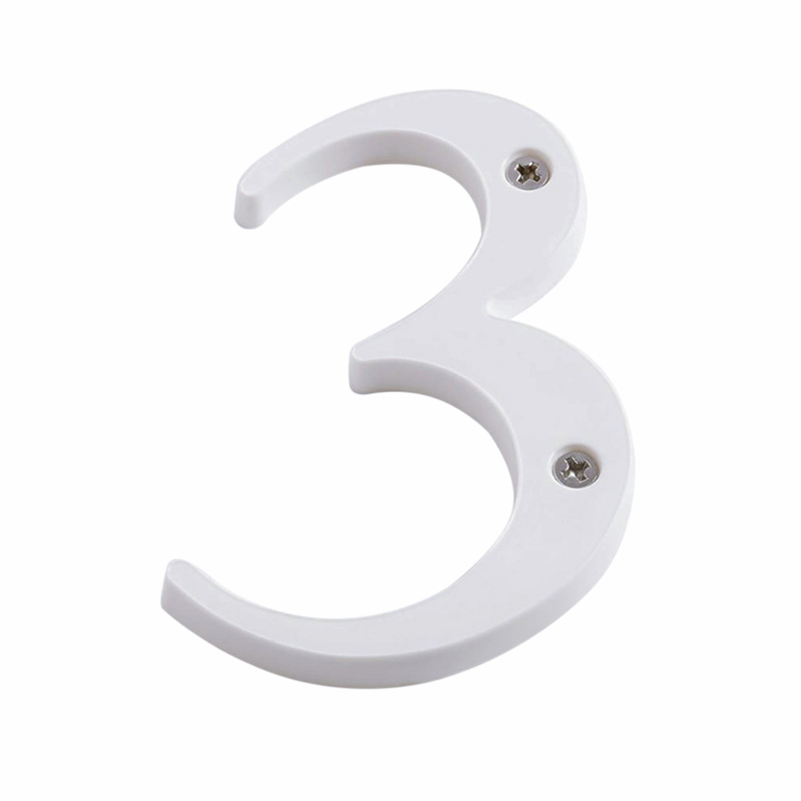 Sandleford 85mm White Plastic House Number 3 - Bunnings Australia