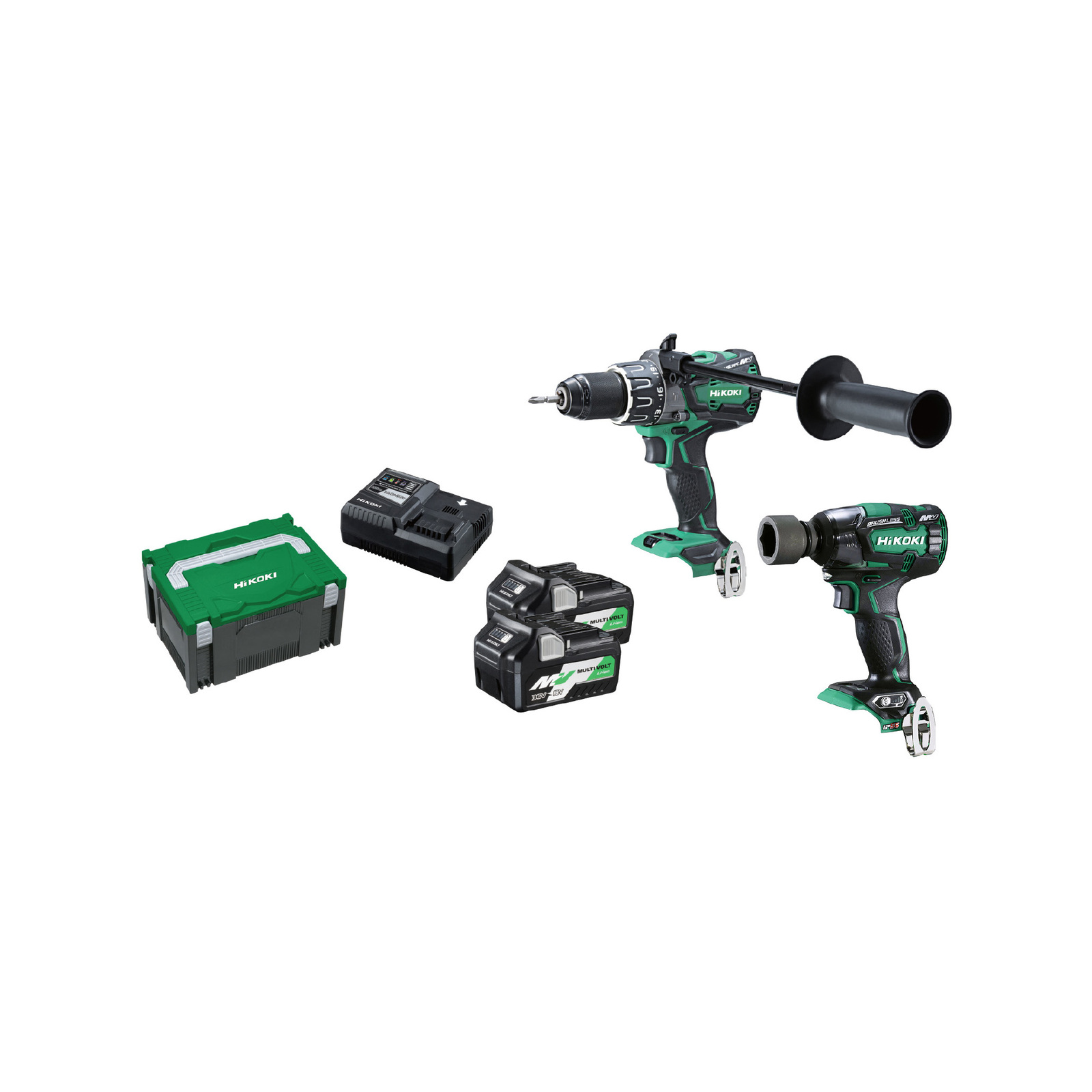 HiKOKI 36V 2 Piece Brushless Cordless Combo Kit KC36DPL2(HRZ ...