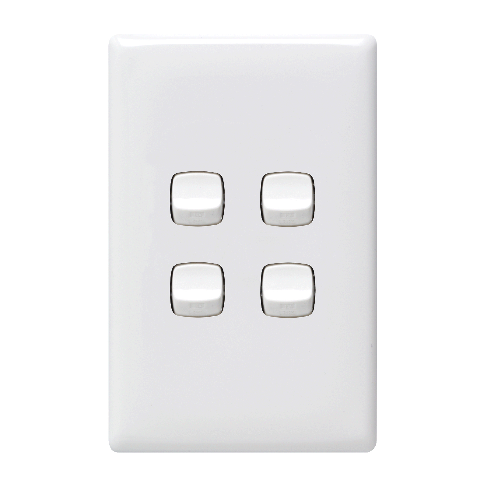 HPM LINEA 4 Gang Wall Switch - Bunnings Australia