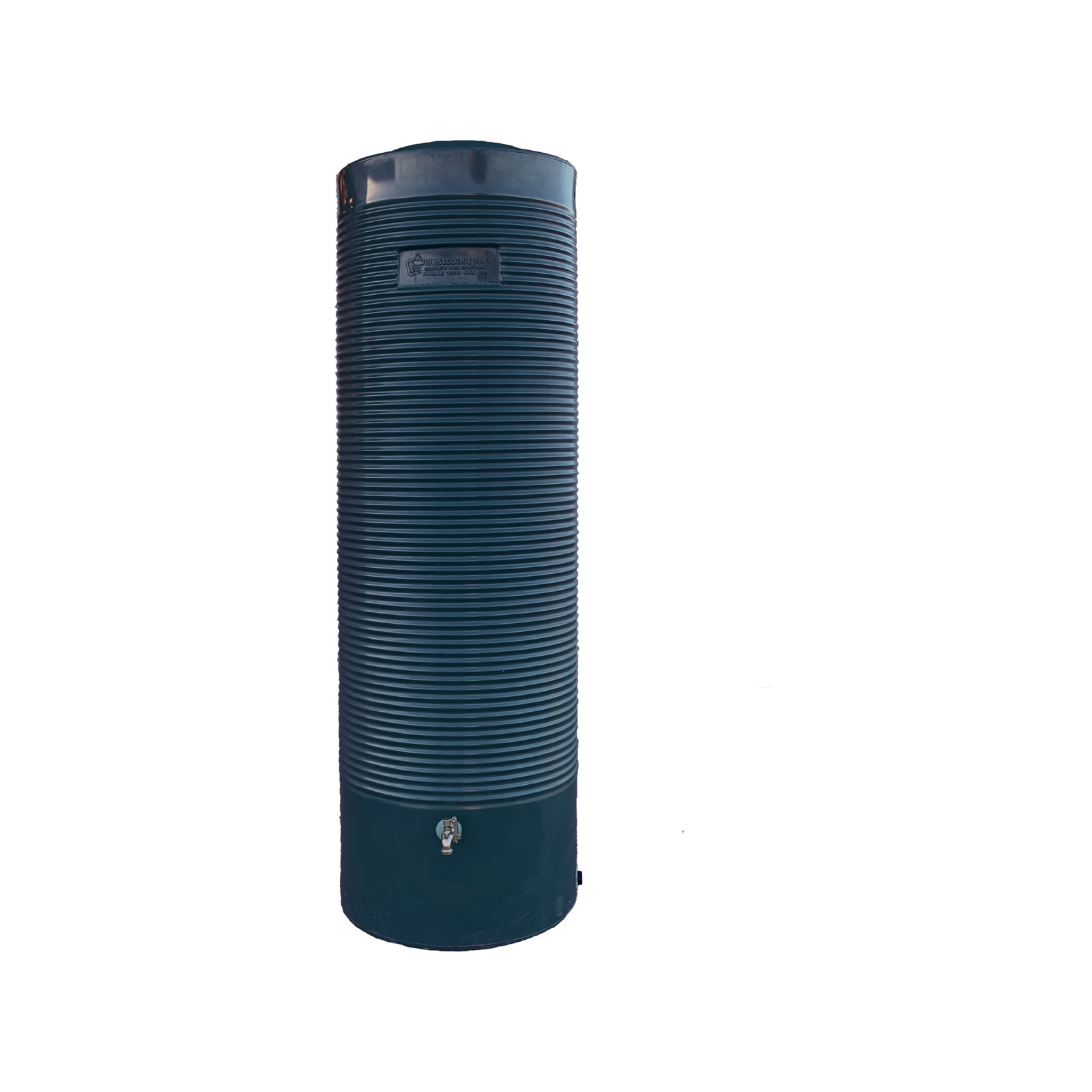 West Coast Poly 550L Mountain Blue Round Water Tank - Bunnings Australia