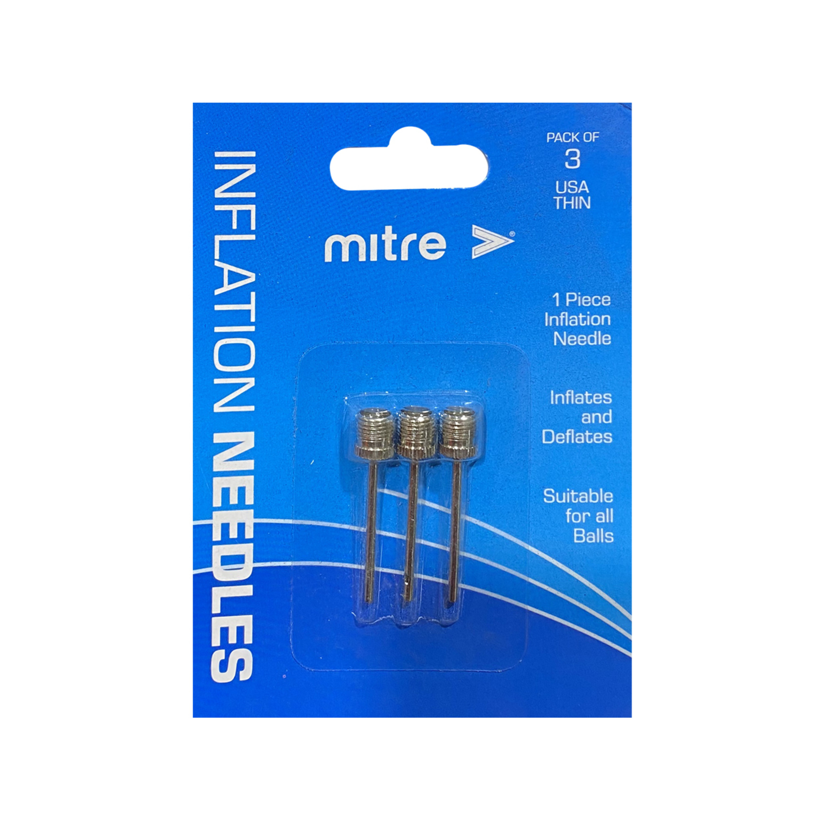 3pc Mitre USA Thin Inflation Needle For Sport/Ball Pump - Bunnings ...