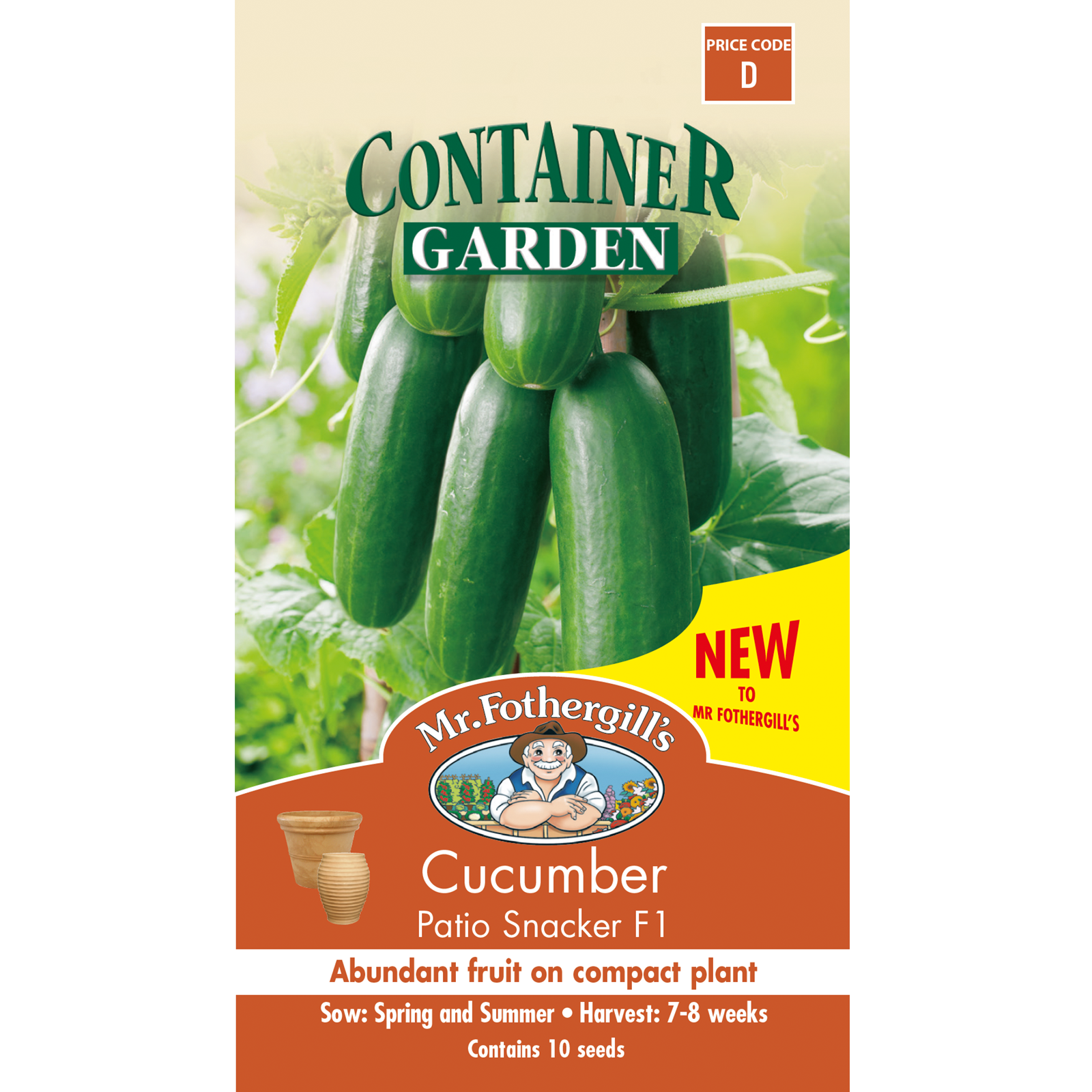 Mr Fothergill's Cucumber Patio Snacker F1 - Bunnings Australia