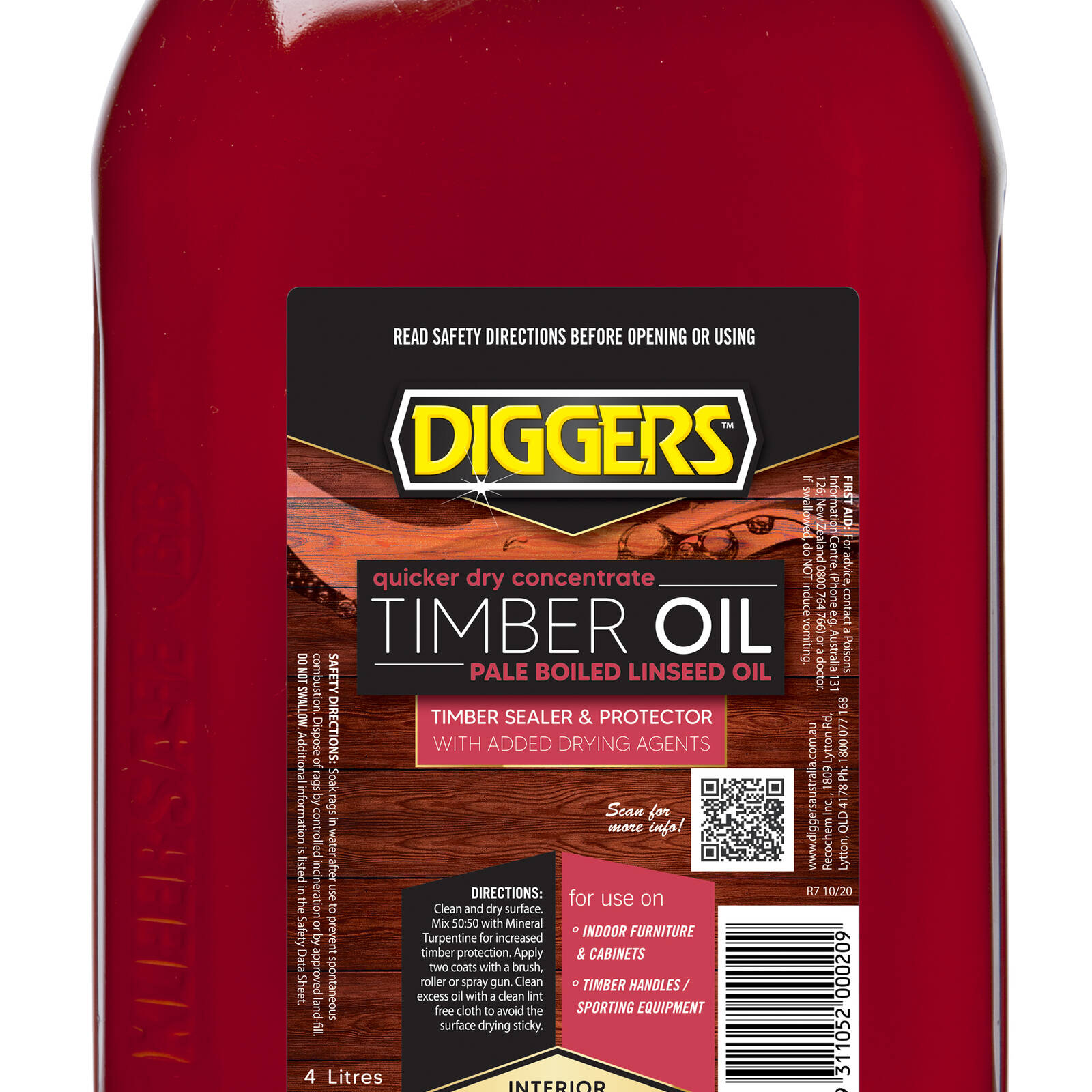 Diggers 4L Timber Oil Quicker Dry Concentrate - Bunnings Australia
