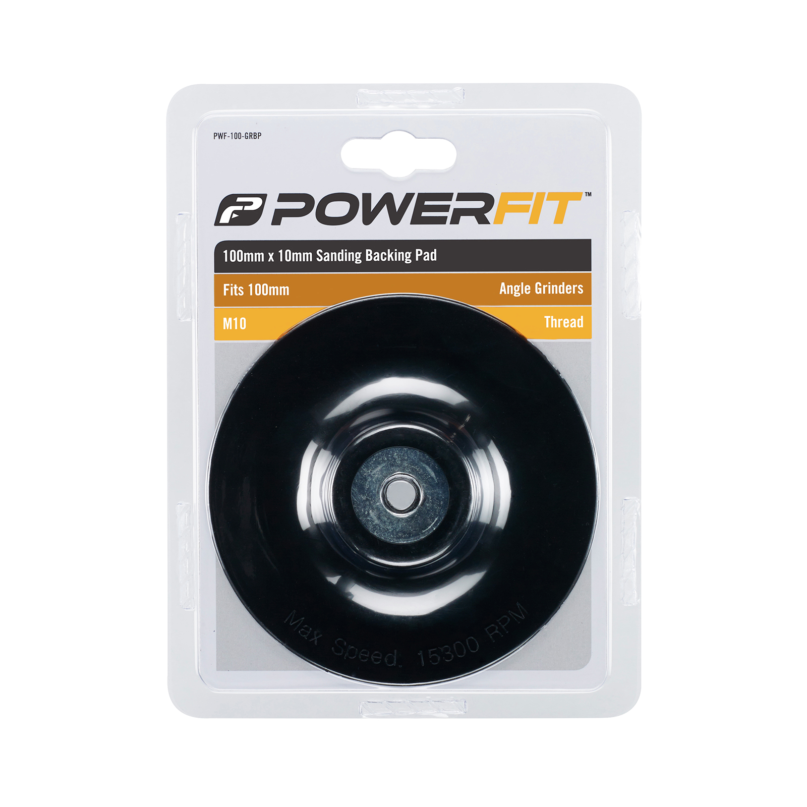 Powerfit 100mm x 10mm Fibre Sanding Backing Pad - Bunnings Australia