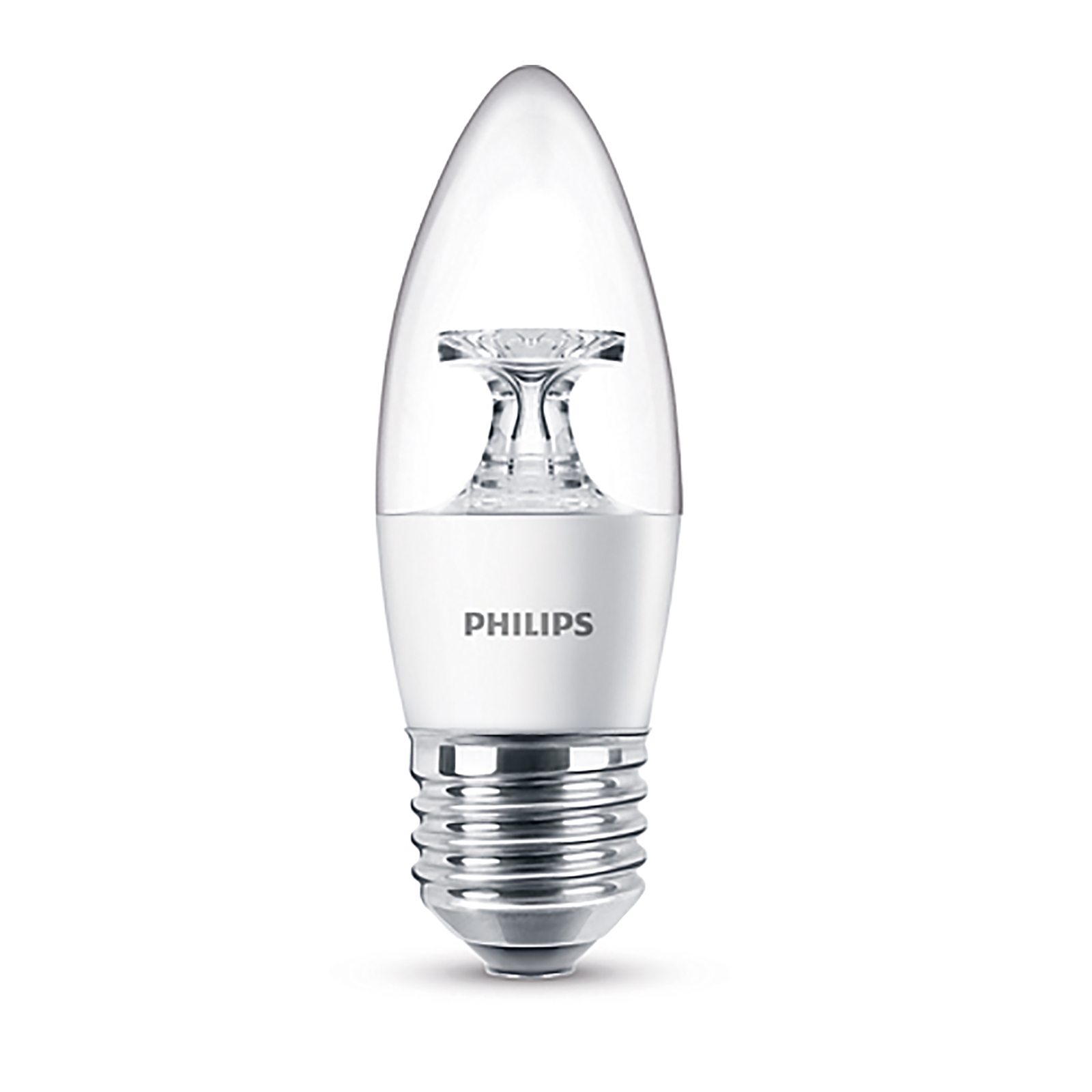 Philips 5.5W 470lm Warm White LED E27 Candle Globe - 2 Pack - Bunnings ...