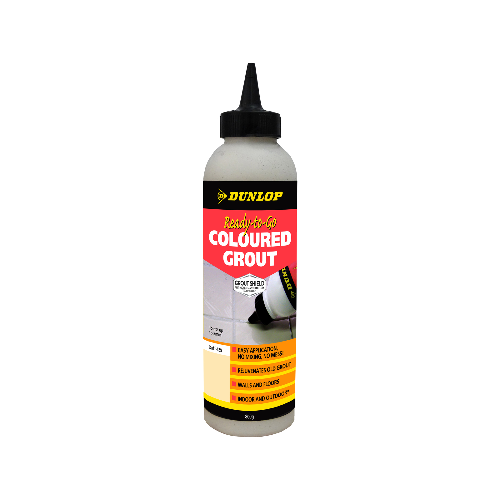 Dunlop 800g Buff Ready-To-Go Coloured Grout - Bunnings Australia
