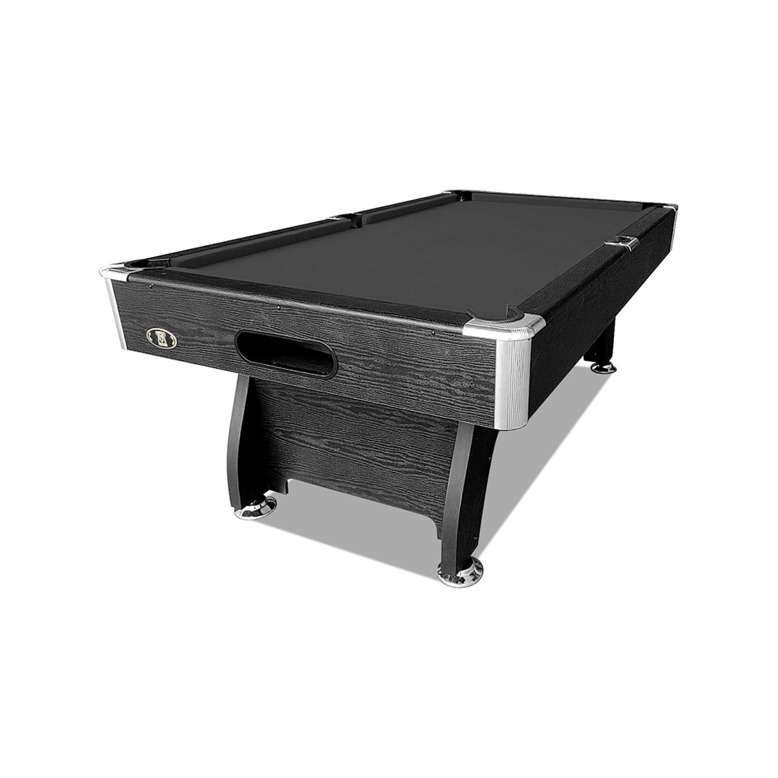 7FT MDF Pool Snooker Billiard Table with Accessories Pack, Black Frame ...