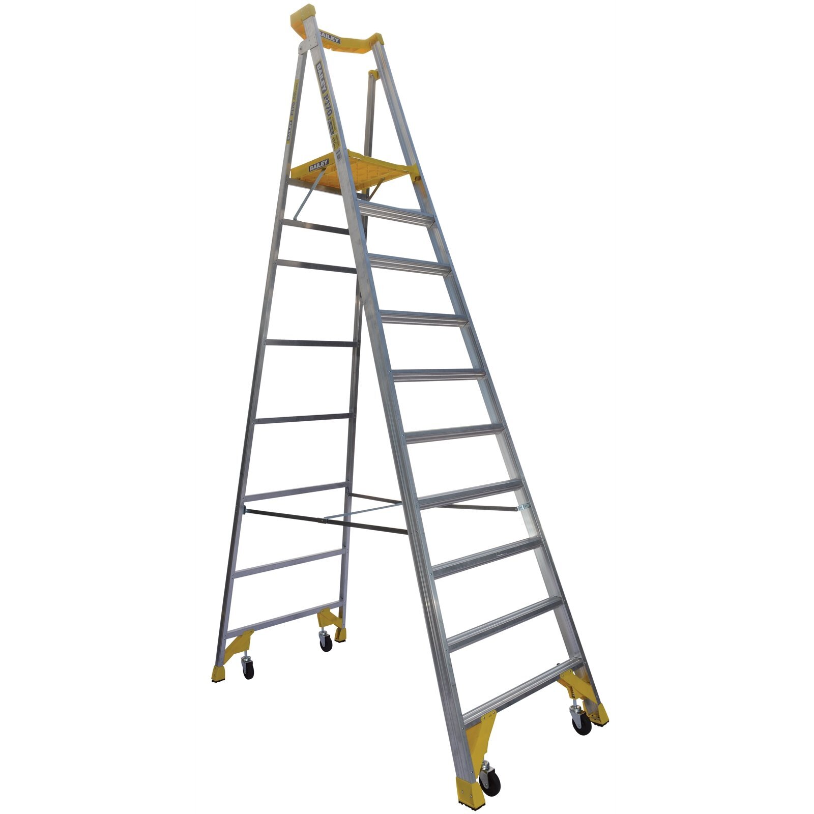 Bailey 170kg 10 Step Aluminium Job Station Platform Ladder - Bunnings ...