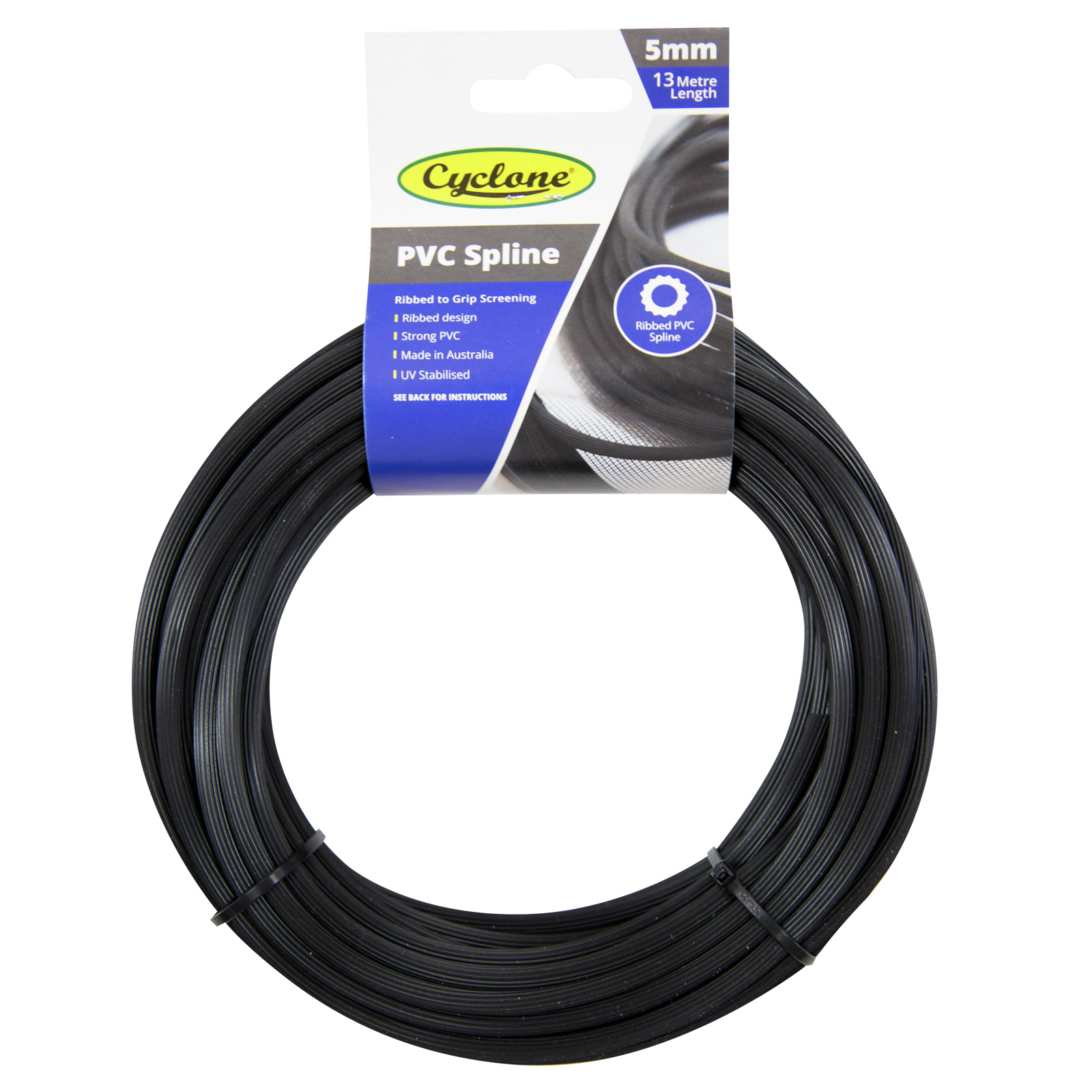 Cyclone 5mm x 13m PVC Insect Screen Spline - Bunnings New Zealand