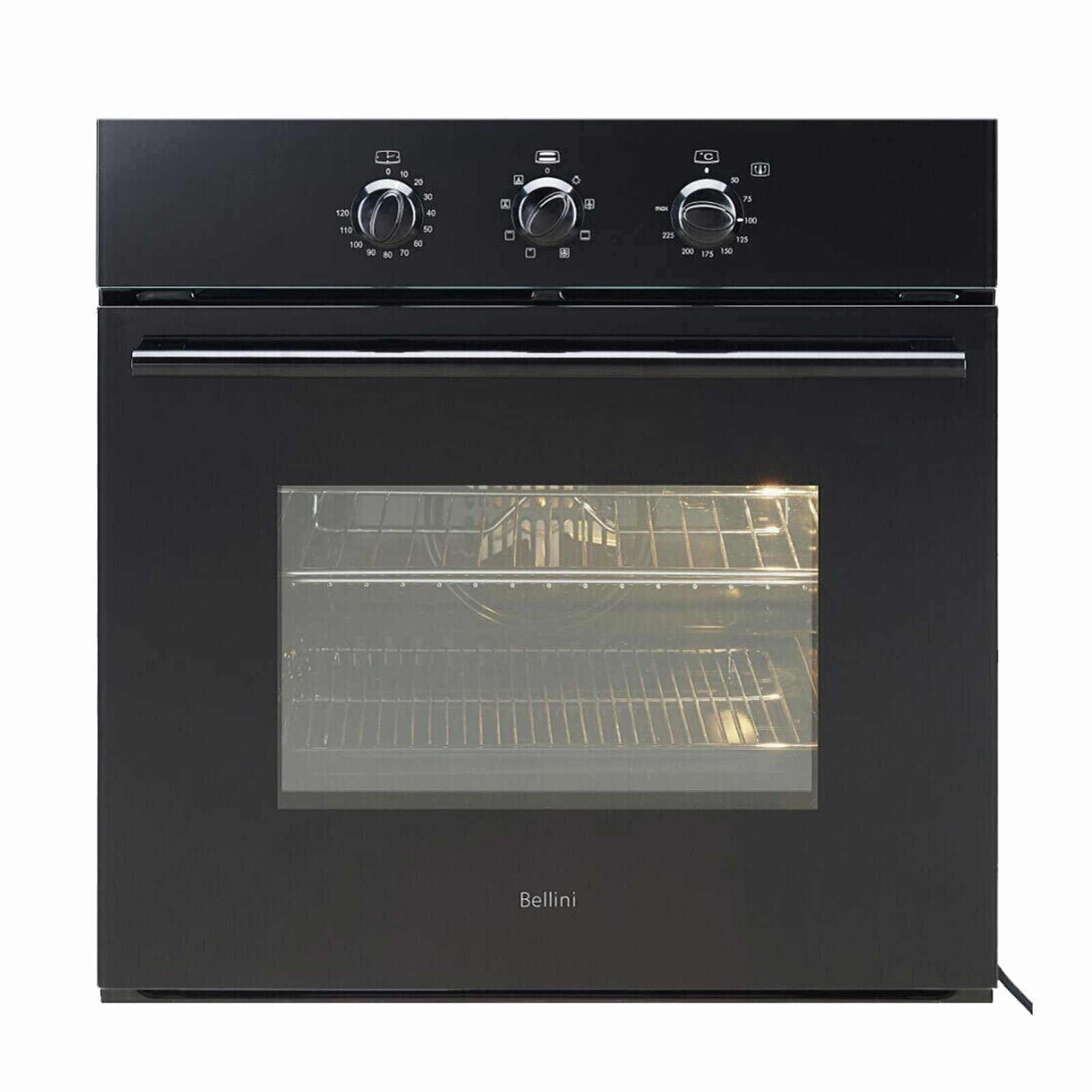 Bellini 60cm 60L Black 8 Function Built In Oven - Bunnings New Zealand