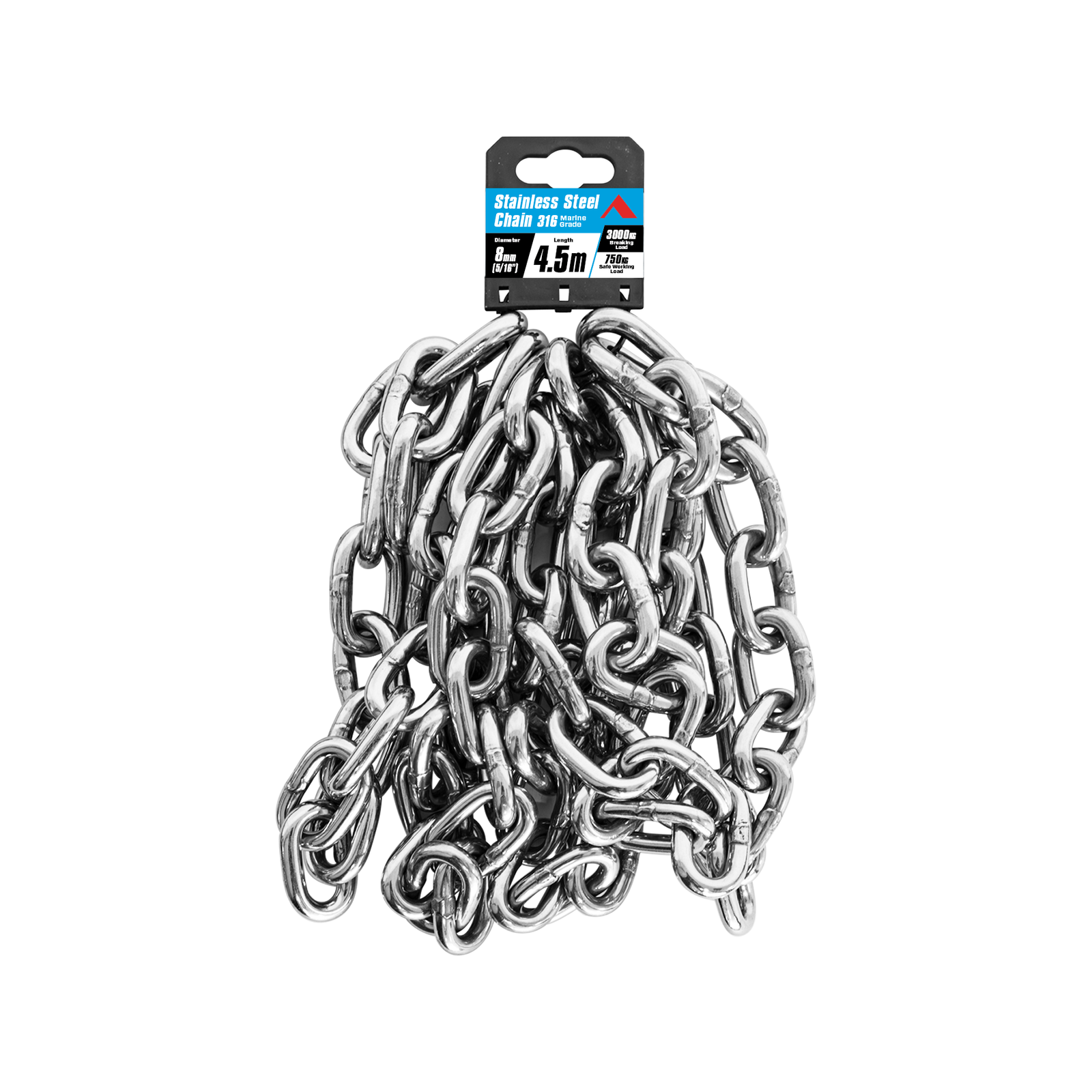 Pinnacle 8mm 5/16" x 4.5m Stainless Steel Chain - Bunnings Australia