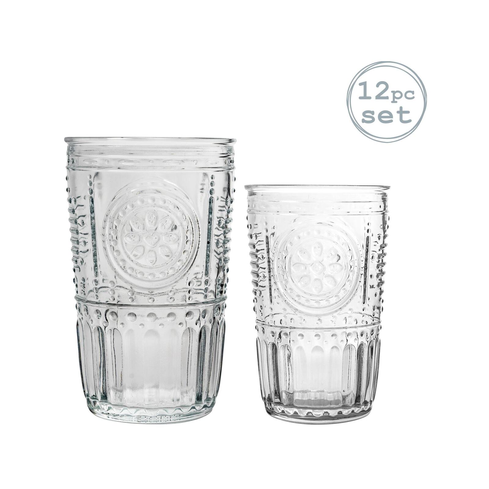 Bormioli Rocco Romantic Water Tumblers and Highball Cocktail Glasses ...