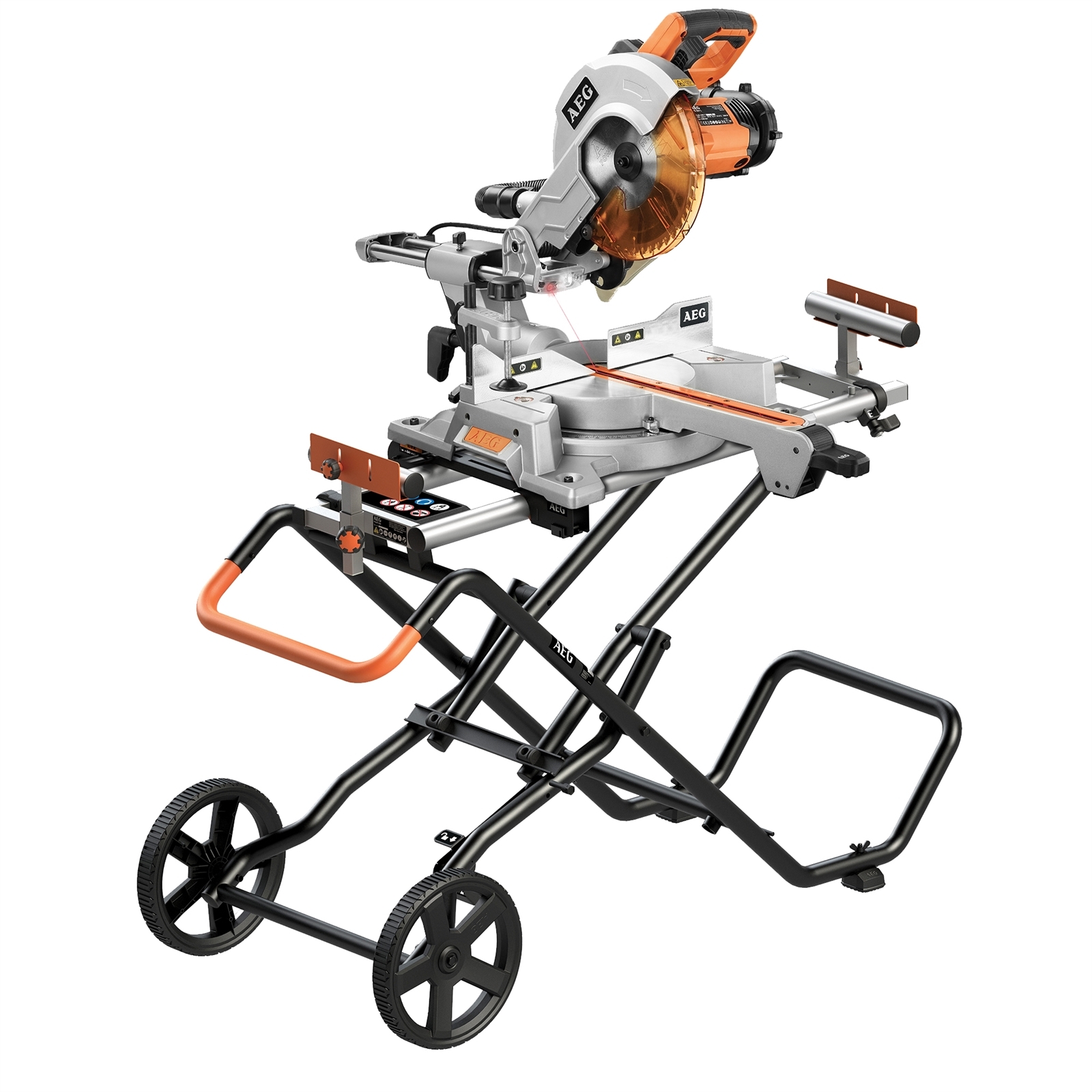 AEG 2000W 254mm Mitre Saw and Mobile Stand Combo - Bunnings Australia
