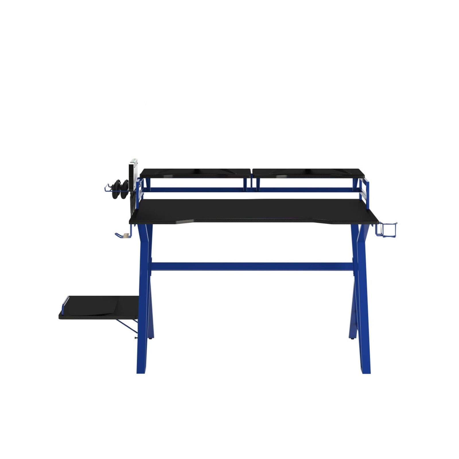 Turbo Gaming Computer Desk Home Office Racing Table - Dark Blue ...