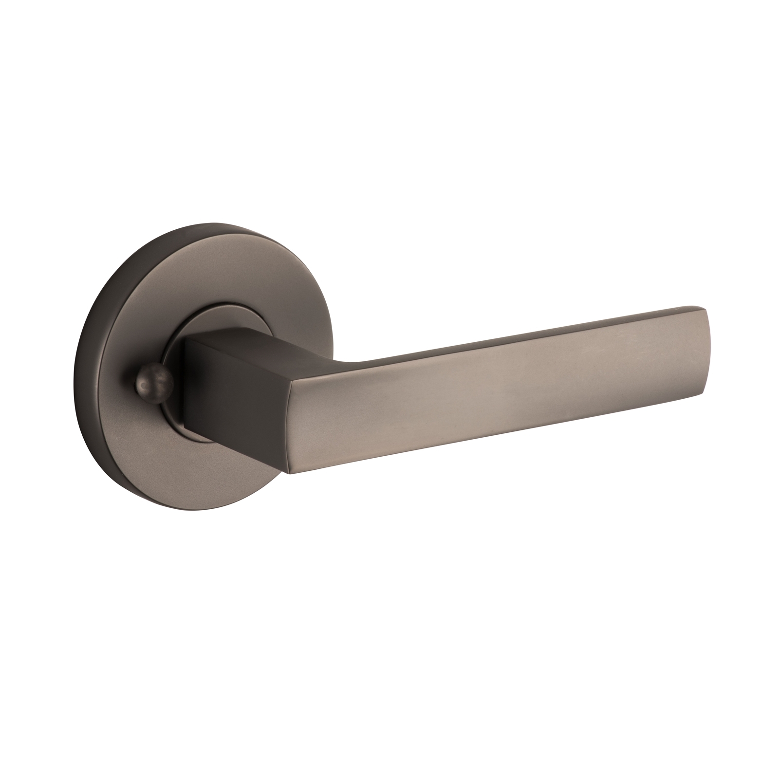 Lane Gun Metal Oxford Privacy Round Lever Set - Bunnings Australia