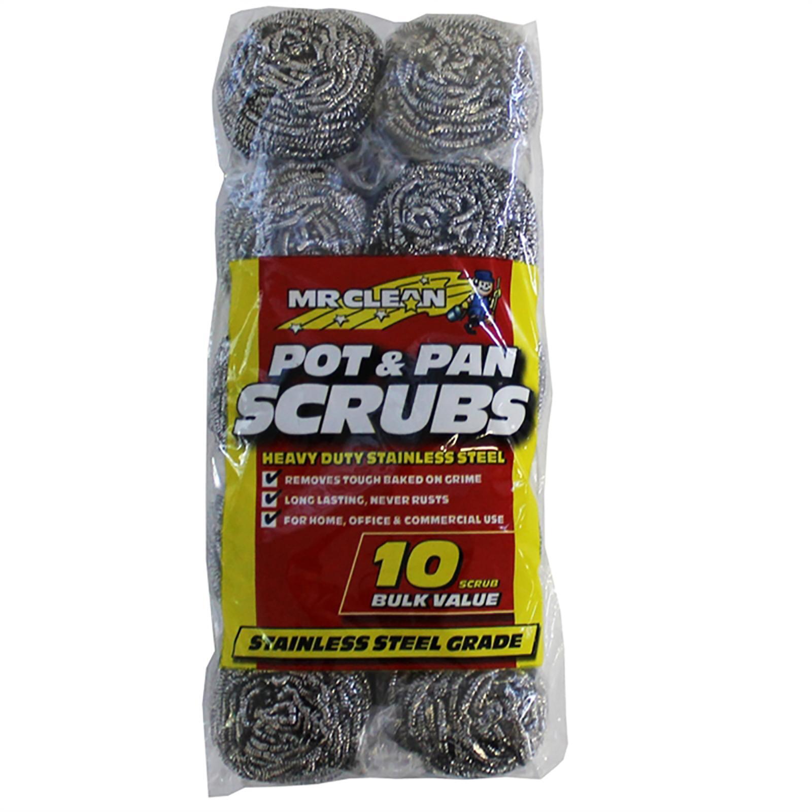 Mr Clean Silver Pot And Pan Scrubs - 10 pack - Bunnings New Zealand
