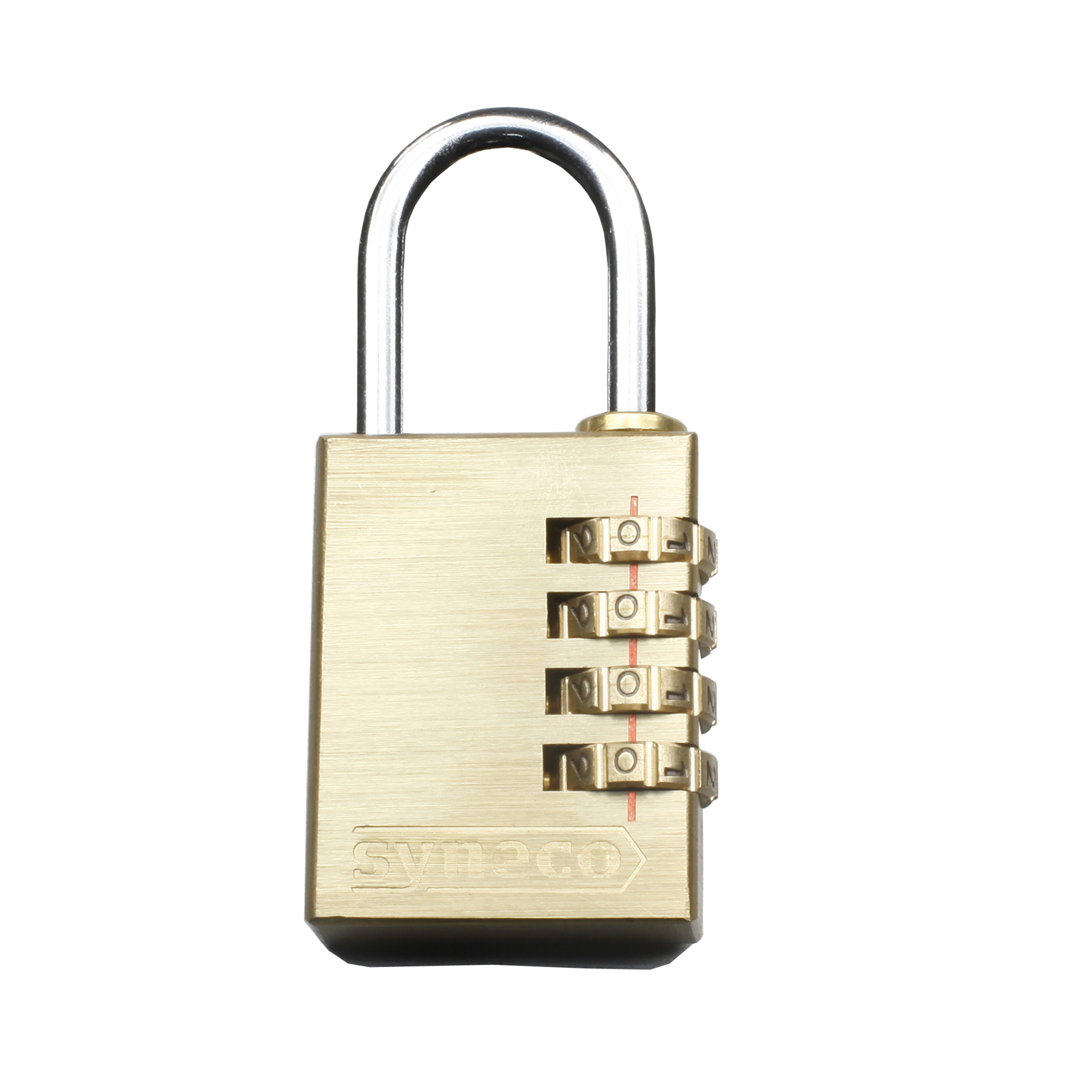 Syneco 4 Dial Brass Combination Padlock - Bunnings Australia