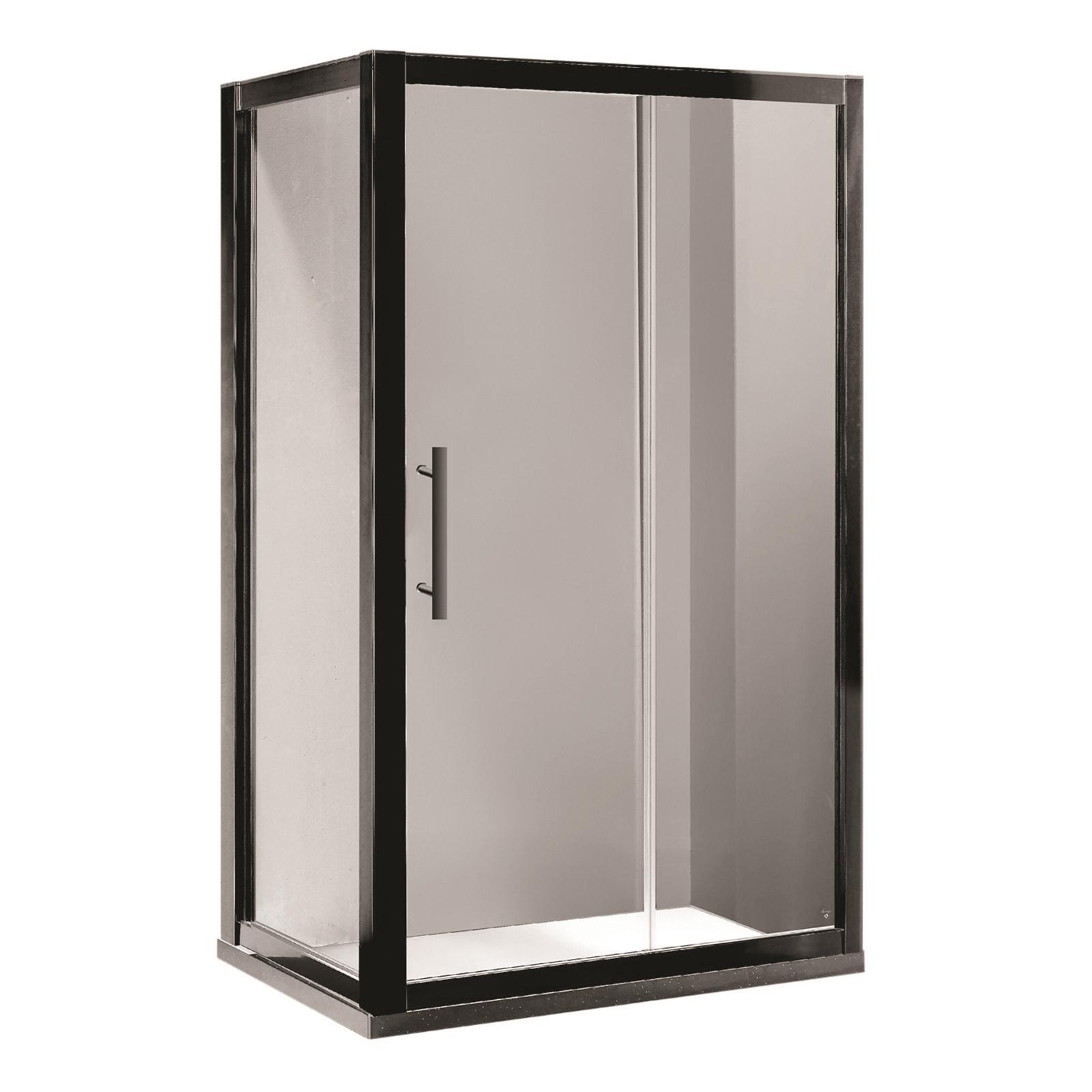 Rick McLean's Bathware 1500mm Black Onyx Sliding Shower Screen ...