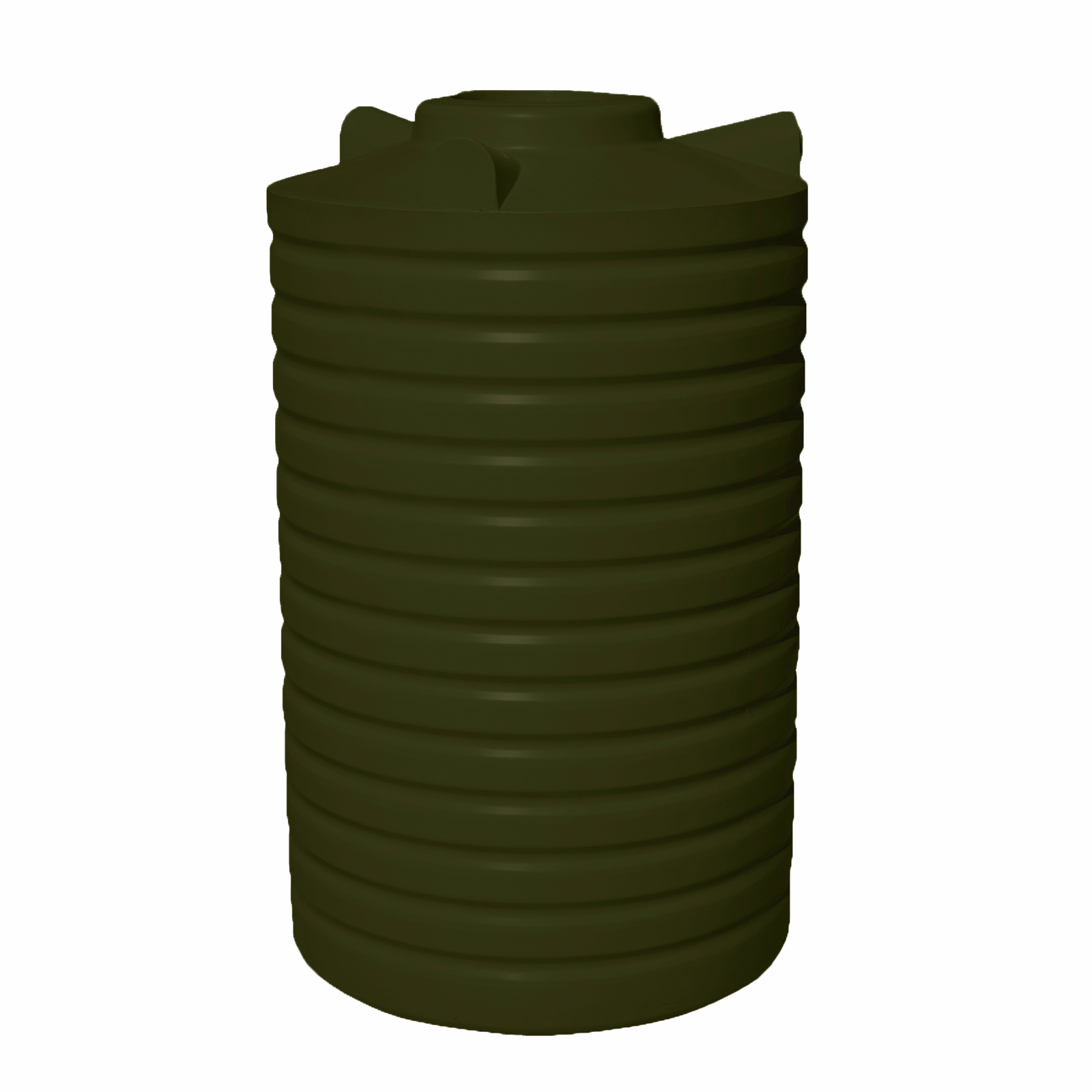 Clark Tanks 2000L Round Poly Water Tank - Bronze Olive - Bunnings Australia