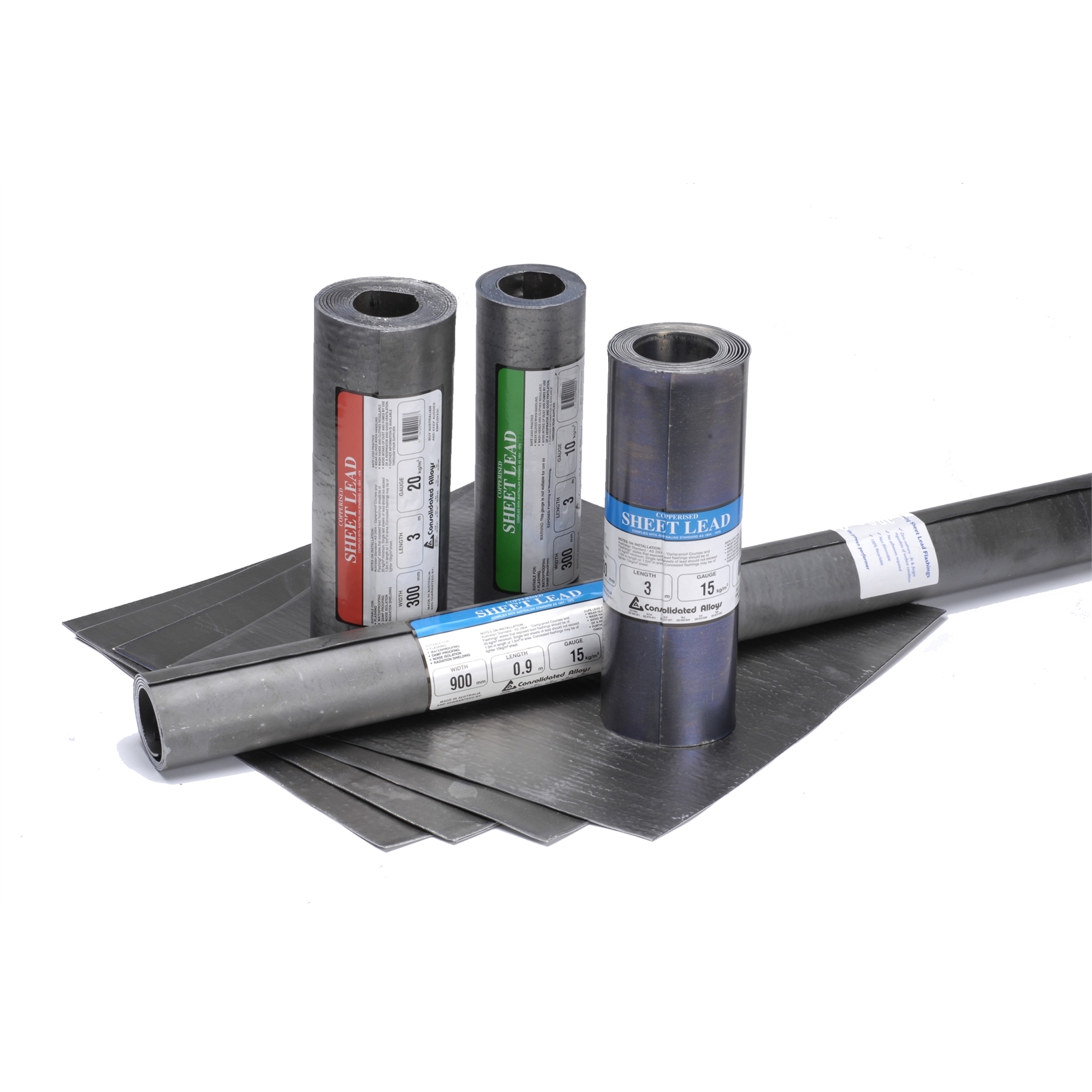 Consolidated Alloys 380mm x 3m x 20kg Lead Sheet Roll - Bunnings Australia