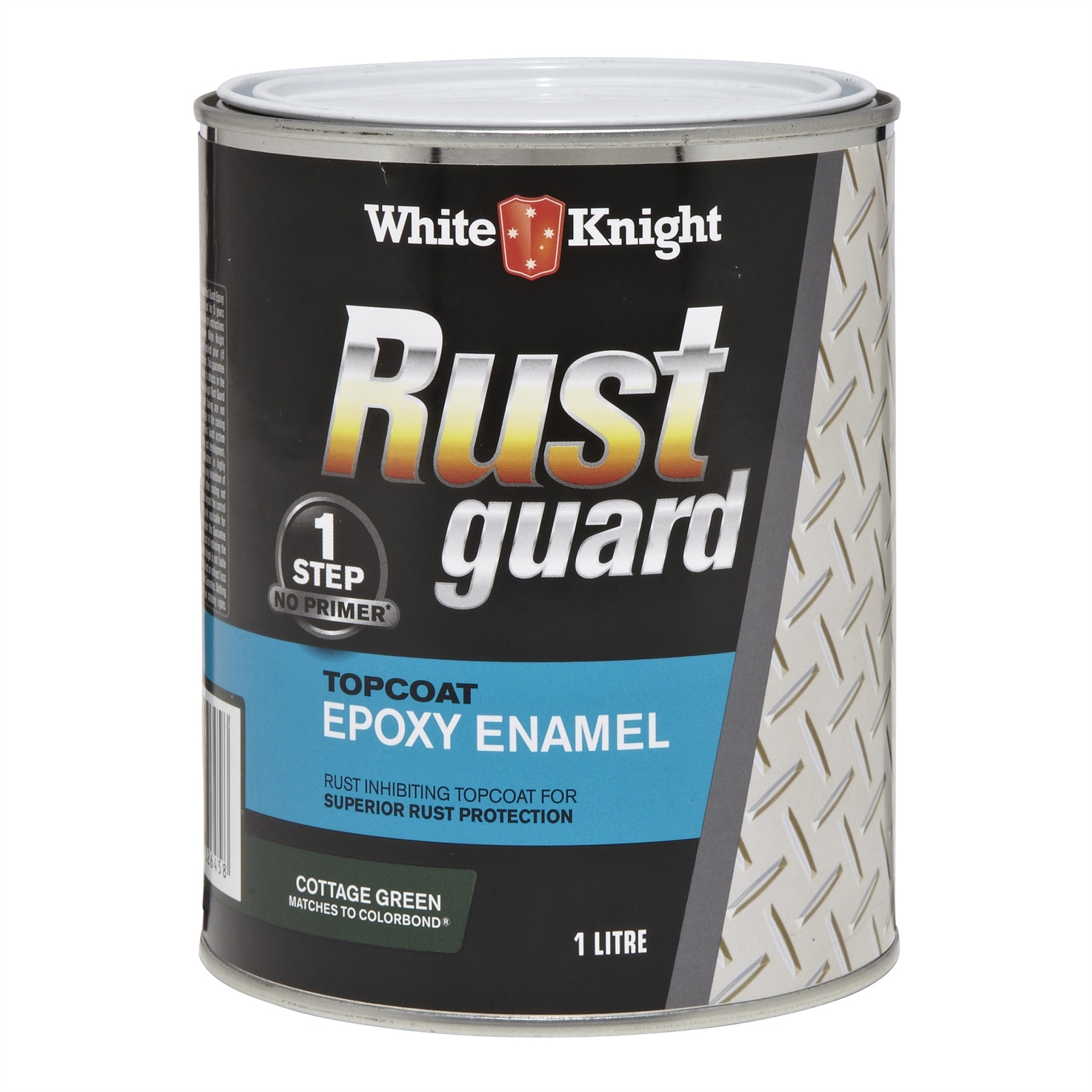 White Knight Rust Guard 1L Cottage Green Epoxy Enamel Paint - Bunnings ...