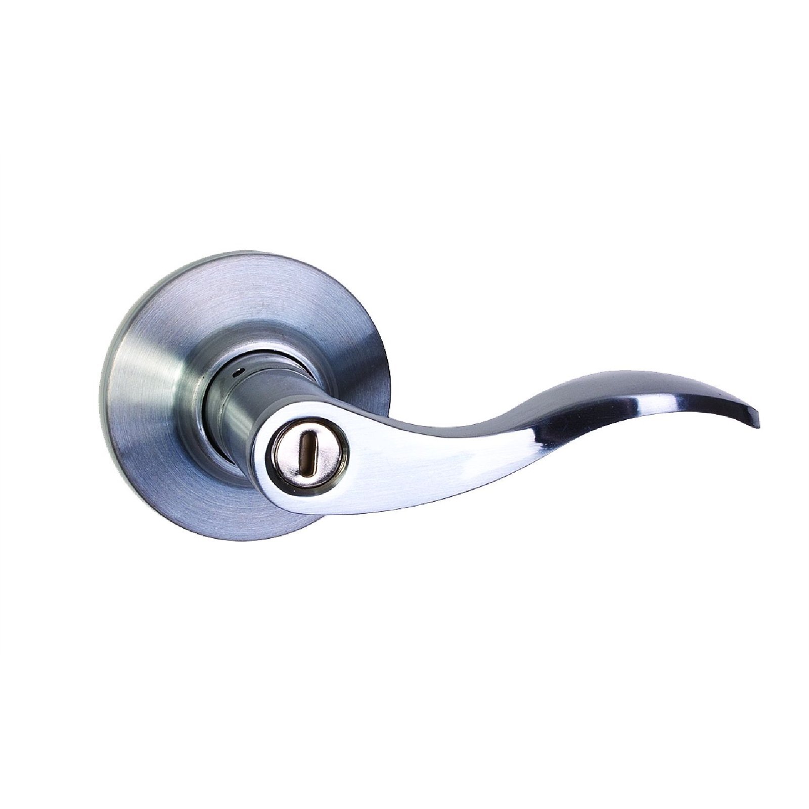 Sylvan Seattle Privacy Lever Handle Set Left Hand Satin Chrome Plate ...