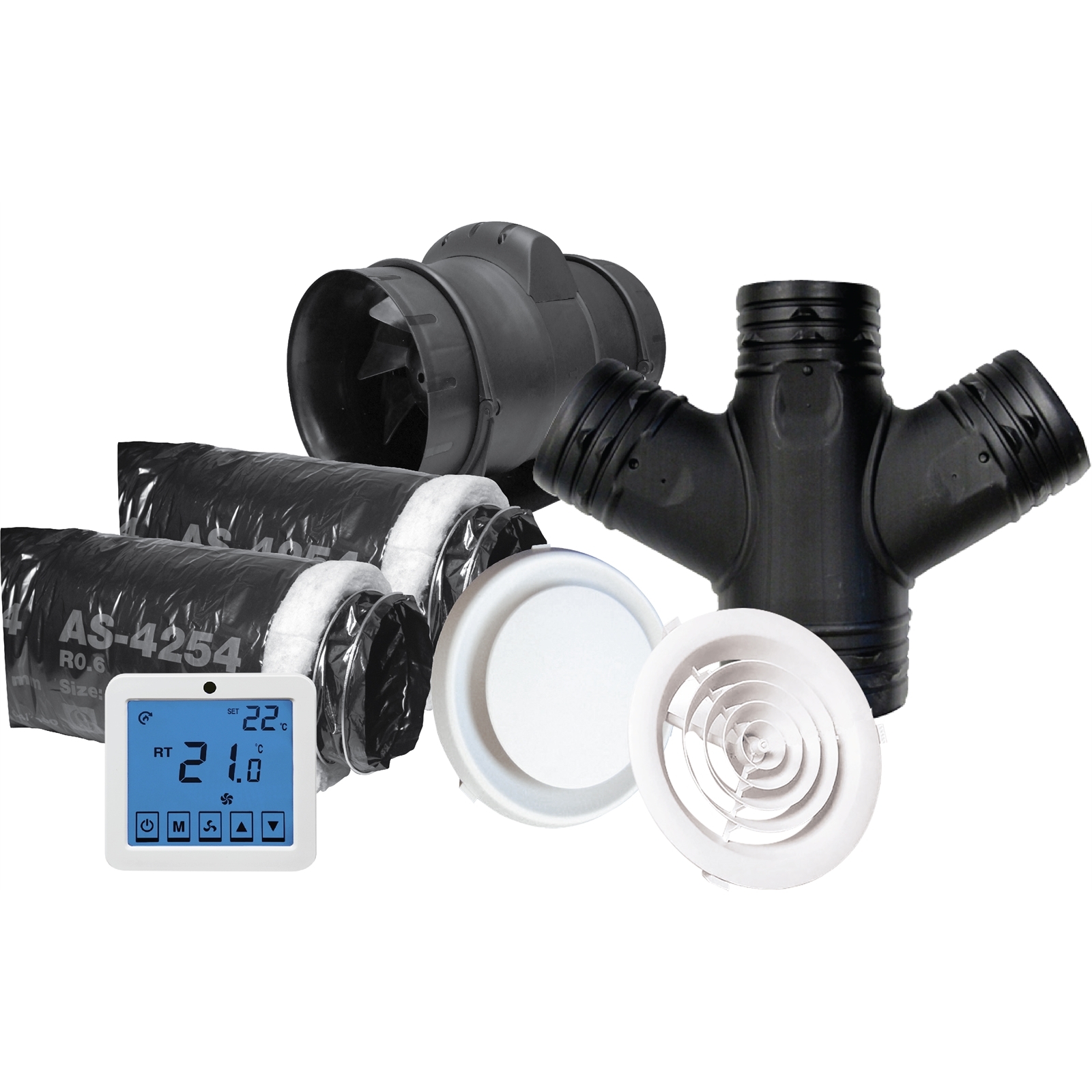 Heat Trans Pro 3 Room Heat Transfer Kit - Bunnings New Zealand