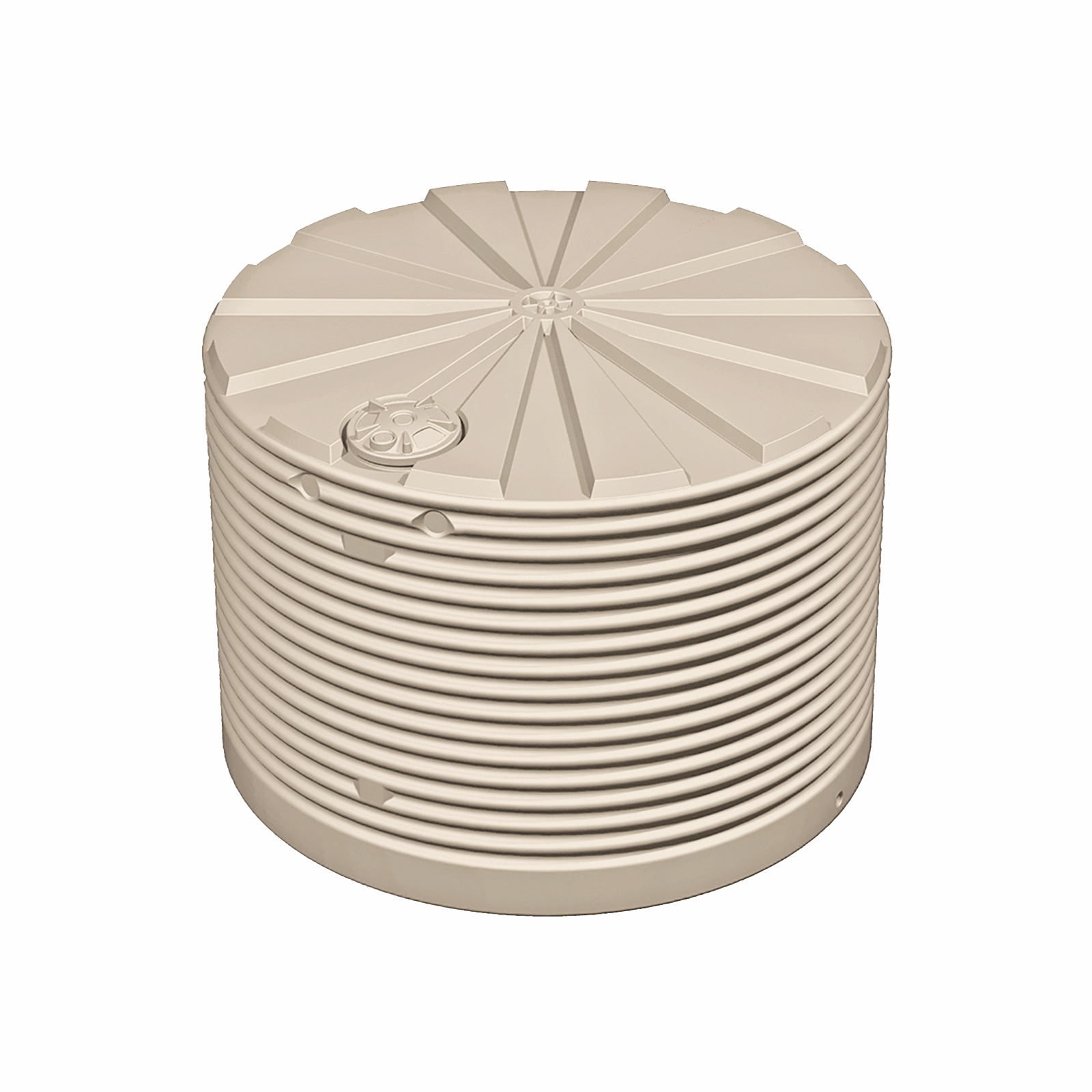 Team Poly 22500L Squat Round Corrugated Water Tank - Merino - Bunnings ...