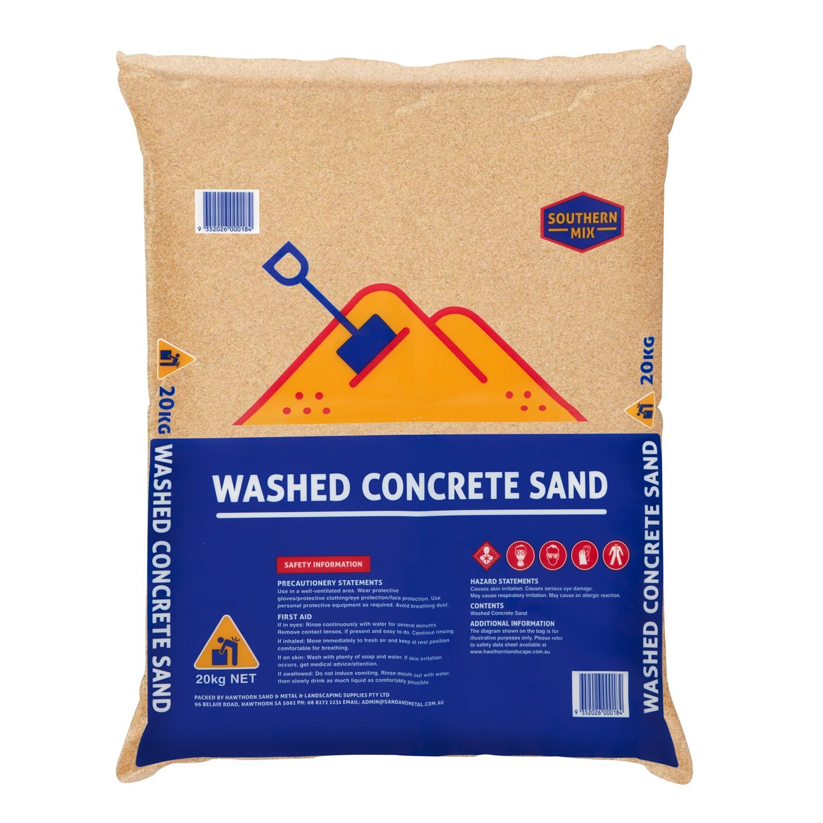 Southern Mix 20kg Washed Concrete Sand - Bunnings Australia