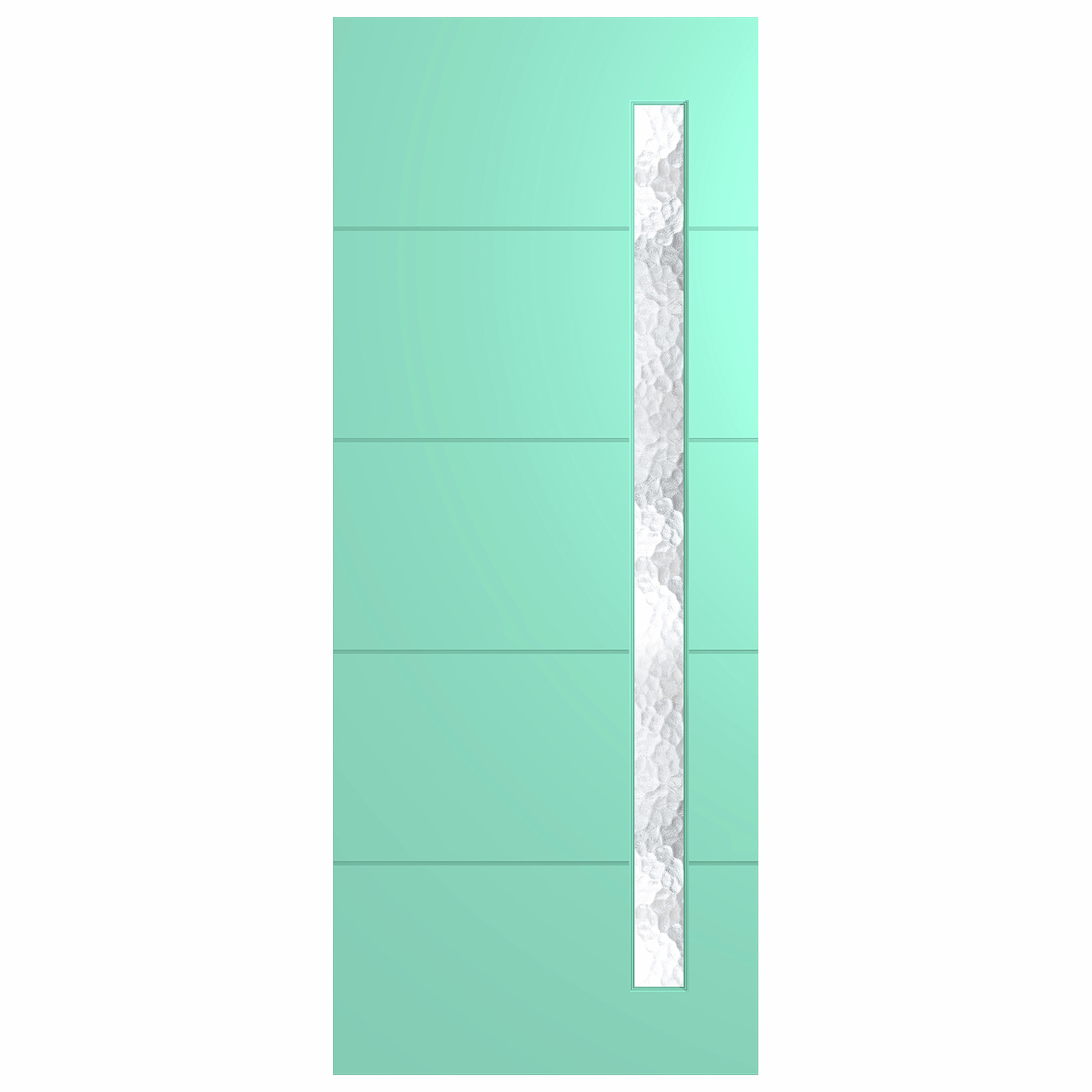 Hume 2040 x 820 x 40mm External Door Duracote Linear Cathedral Glass ...