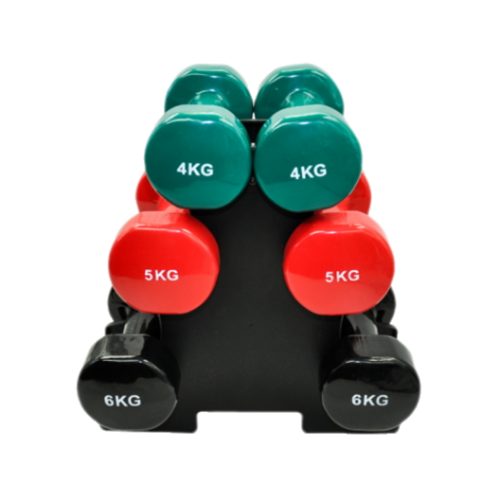 3 Pairs PVC Dumbbell Set - 4kg + 5kg + 6kg - Bunnings Australia