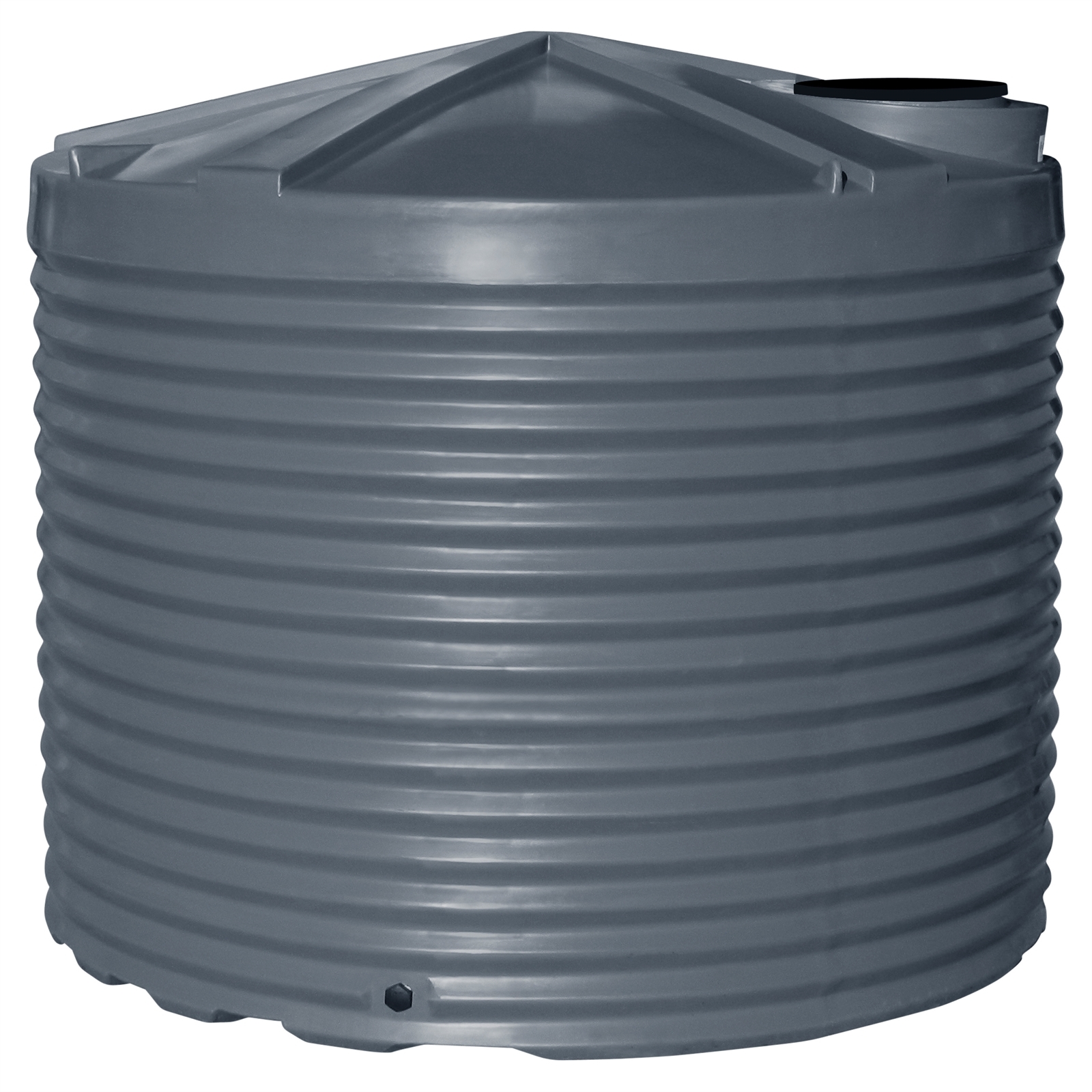 Orion 2100L Round Poly Water Tank - Metal Gray - Bunnings Australia