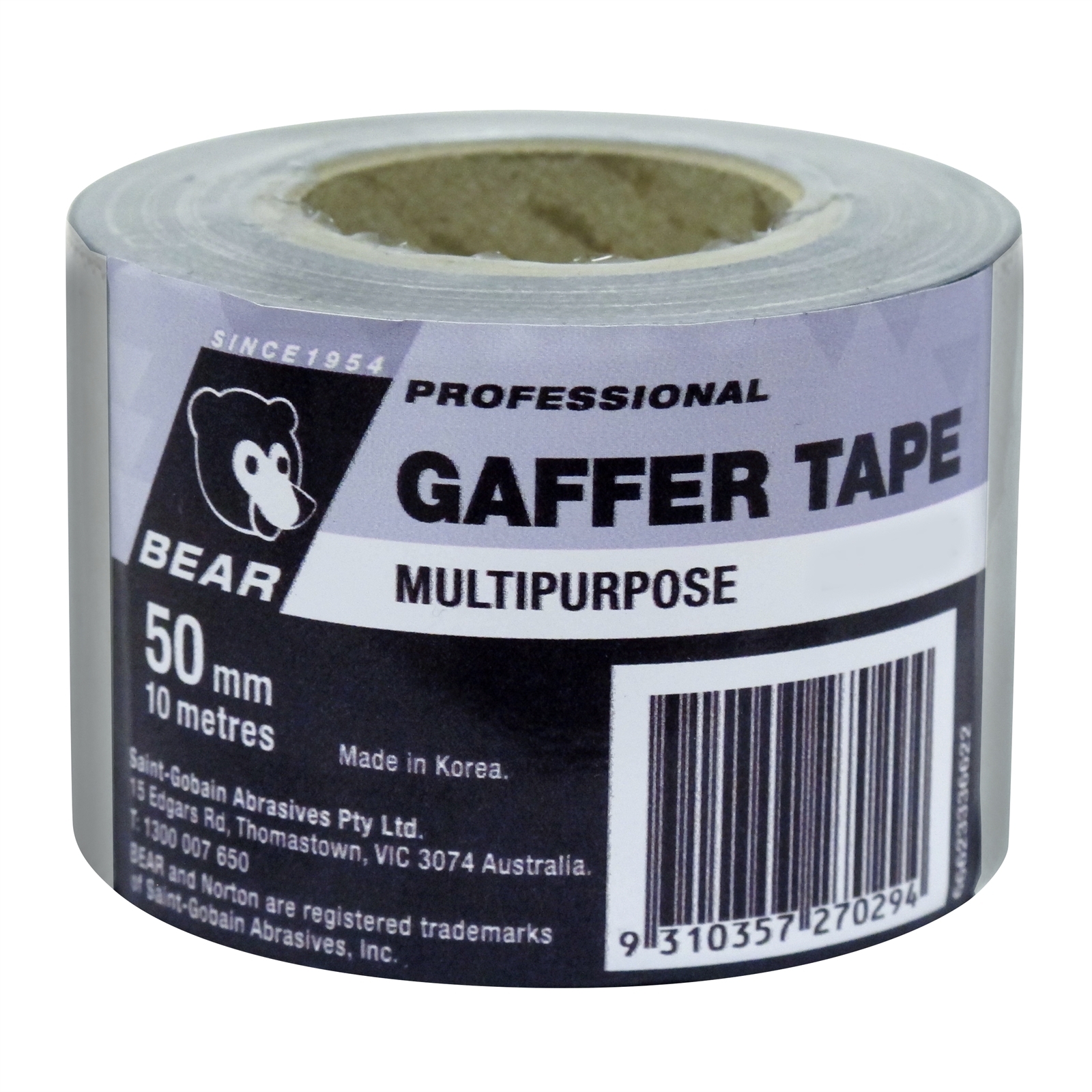 Bear 50mm x 10m Silver Multipurpose Gaffer Tape - Bunnings Australia