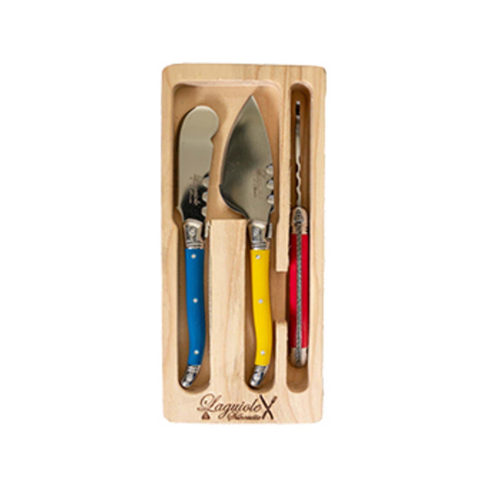 3pc Laguiole Silhouette Mini Cheese Knife Set - Multicolour - Bunnings ...