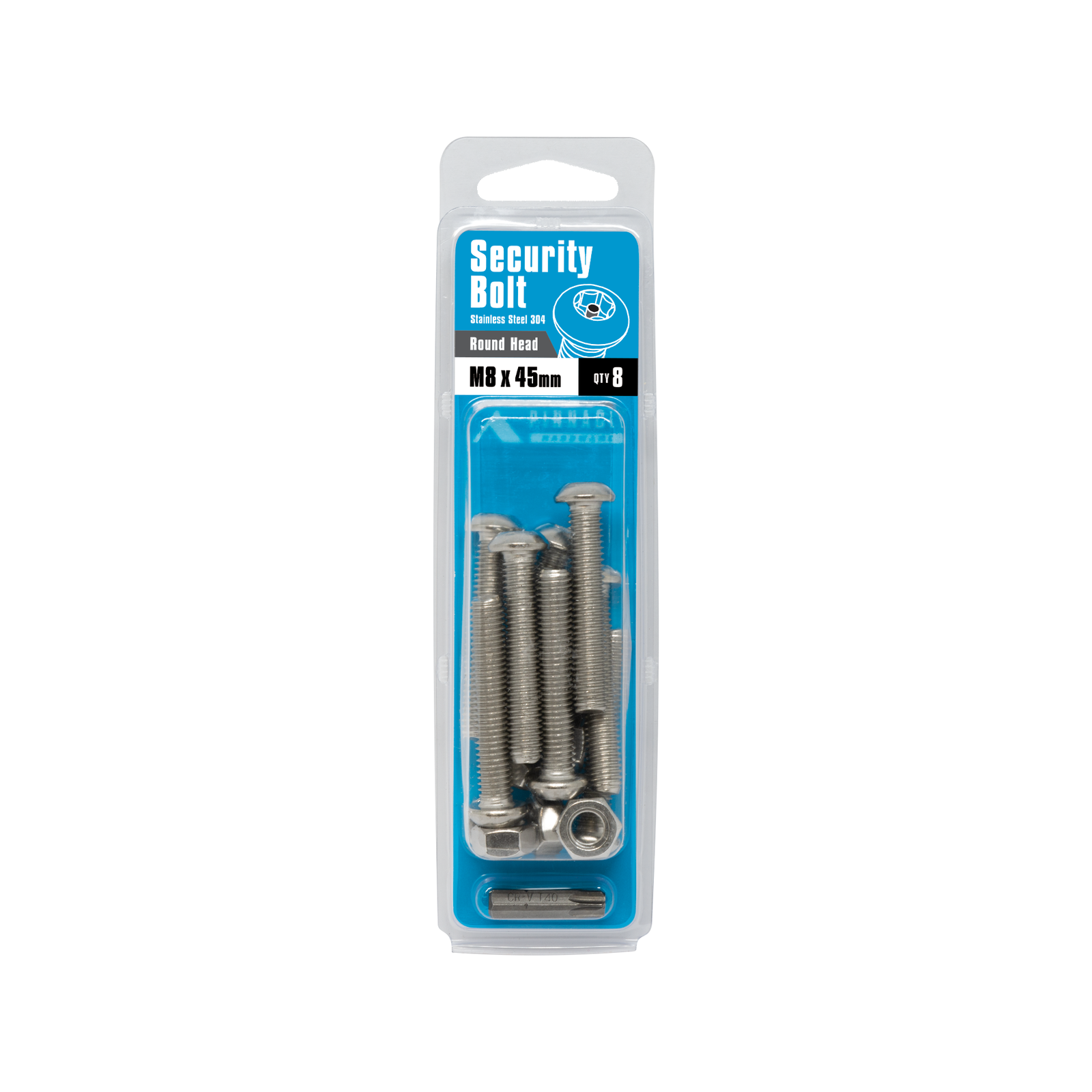 Pinnacle M8 x 45mm Stainless Steel Security Bolts - 8 Pack - Bunnings ...