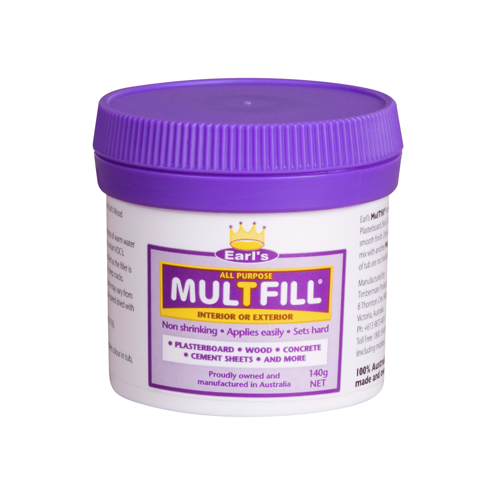 Earl's 0.140kg White MulTfill Ready To Use Filler - Bunnings Australia