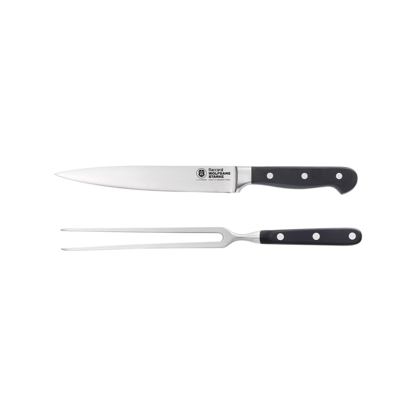 Baccarat Wolfgang Starke 2 Piece Stainless Steel Carving Set - Bunnings ...