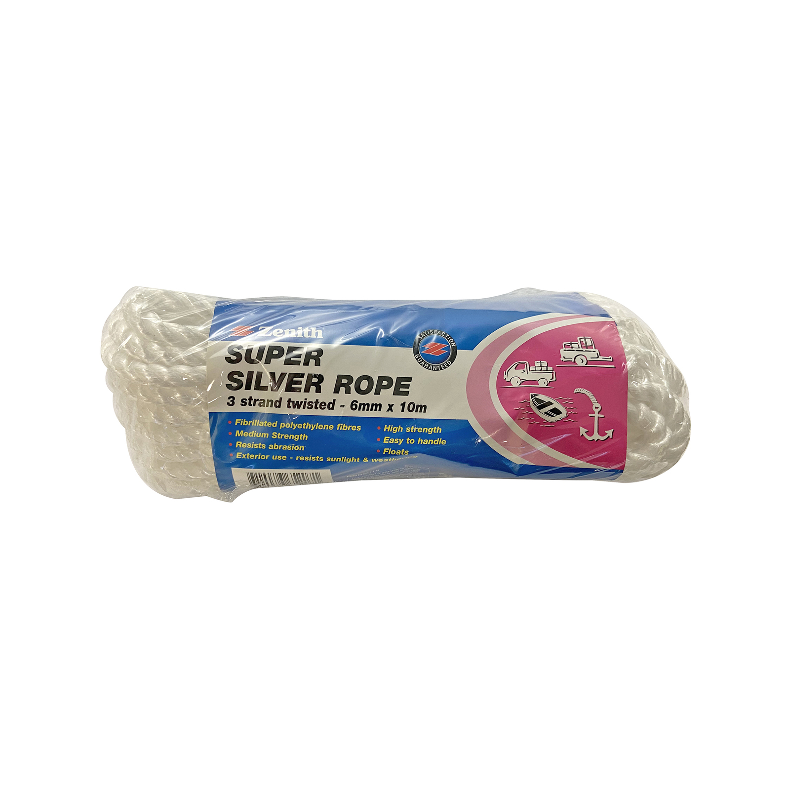 Zenith 6mm x 10m Super Silver Rope - Bunnings New Zealand