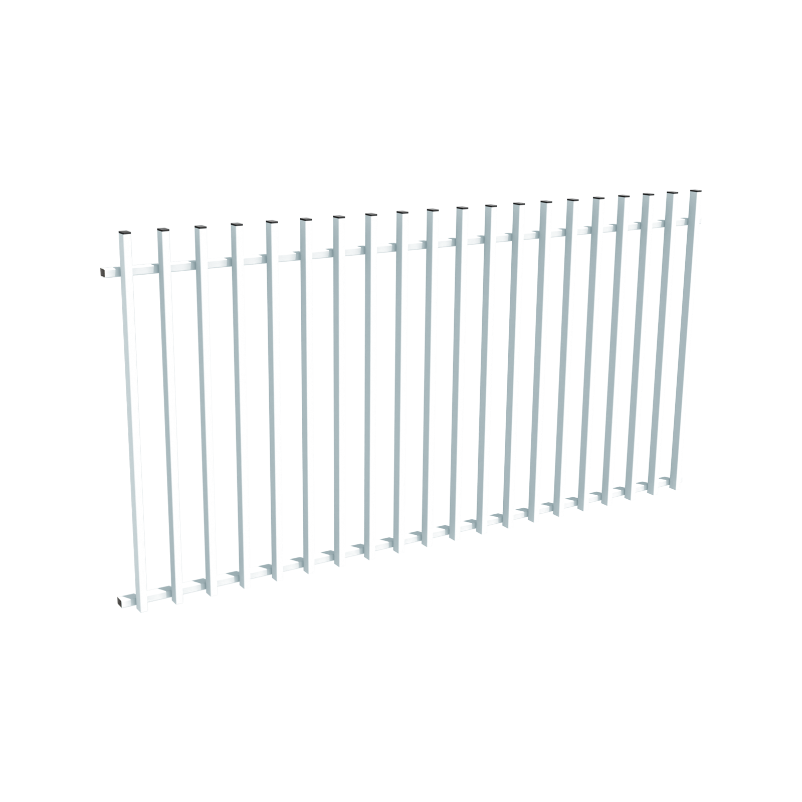 ProtectorAl 2400 x 1200mm White Aluminium Batten Pool Fence Panel ...