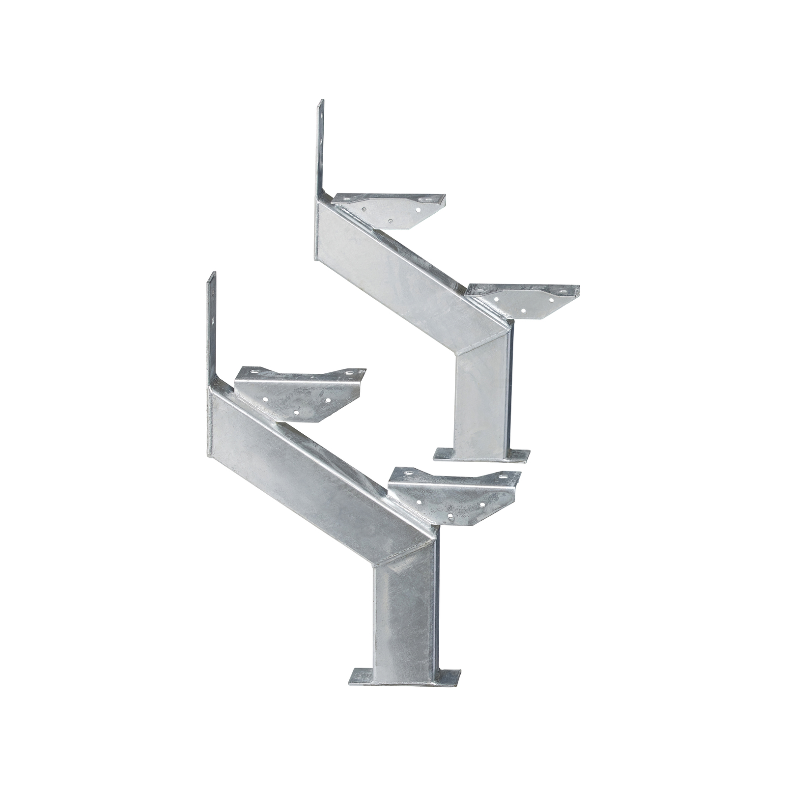 Galintel 2 Tread Heavy Duty Galvanised Steel Stair Stringer - 2 Pack ...