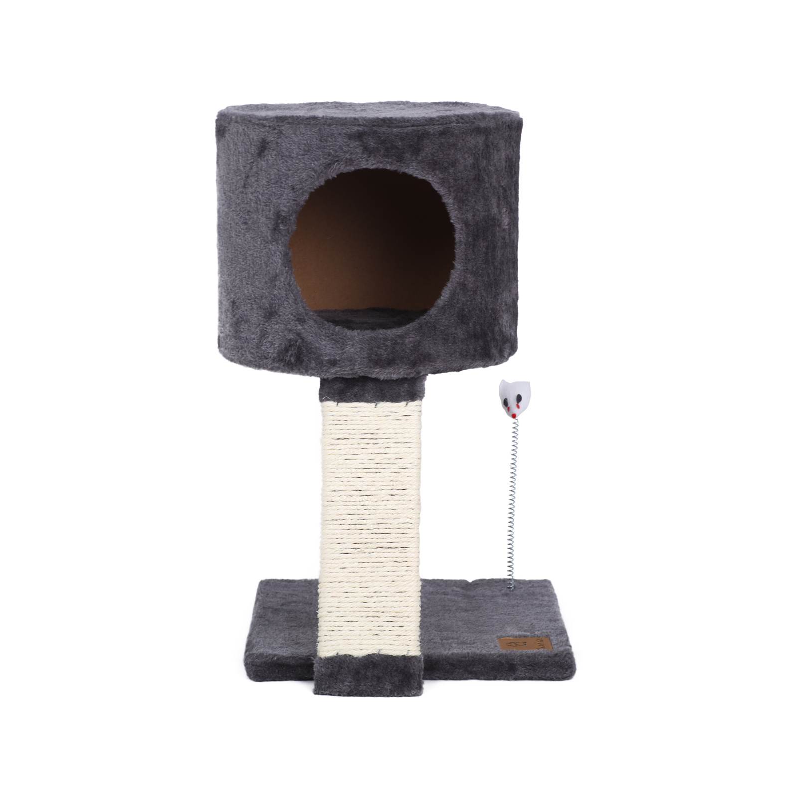 Charlie's Pet Cat Tree Cubby with Scratching Slope - Charcoal ...