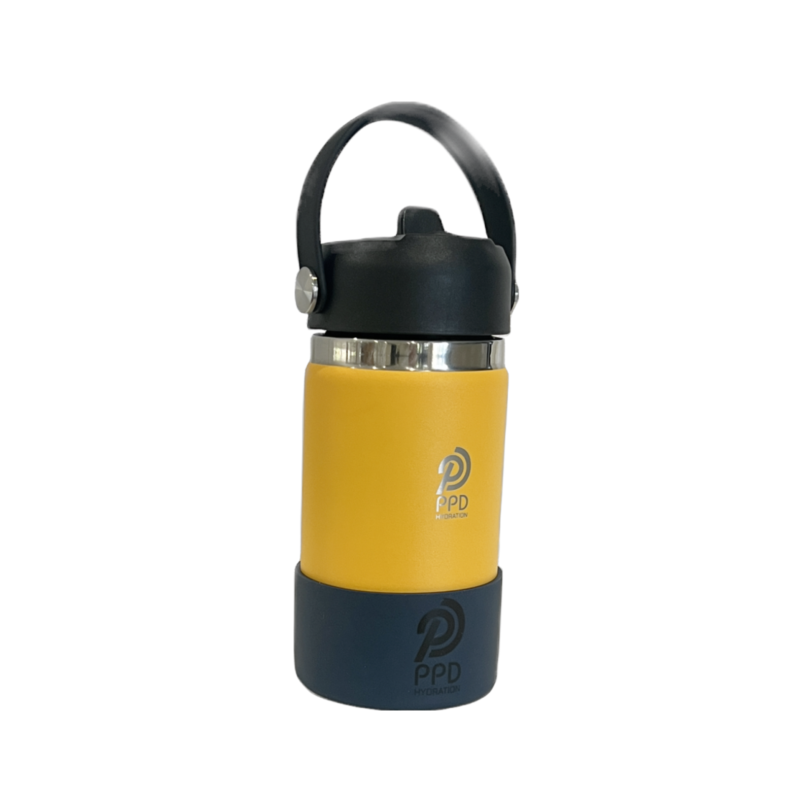 PPD Hydrtion 350ml Mngo Compct Water Bottle W/ Navy Bumper Protector ...